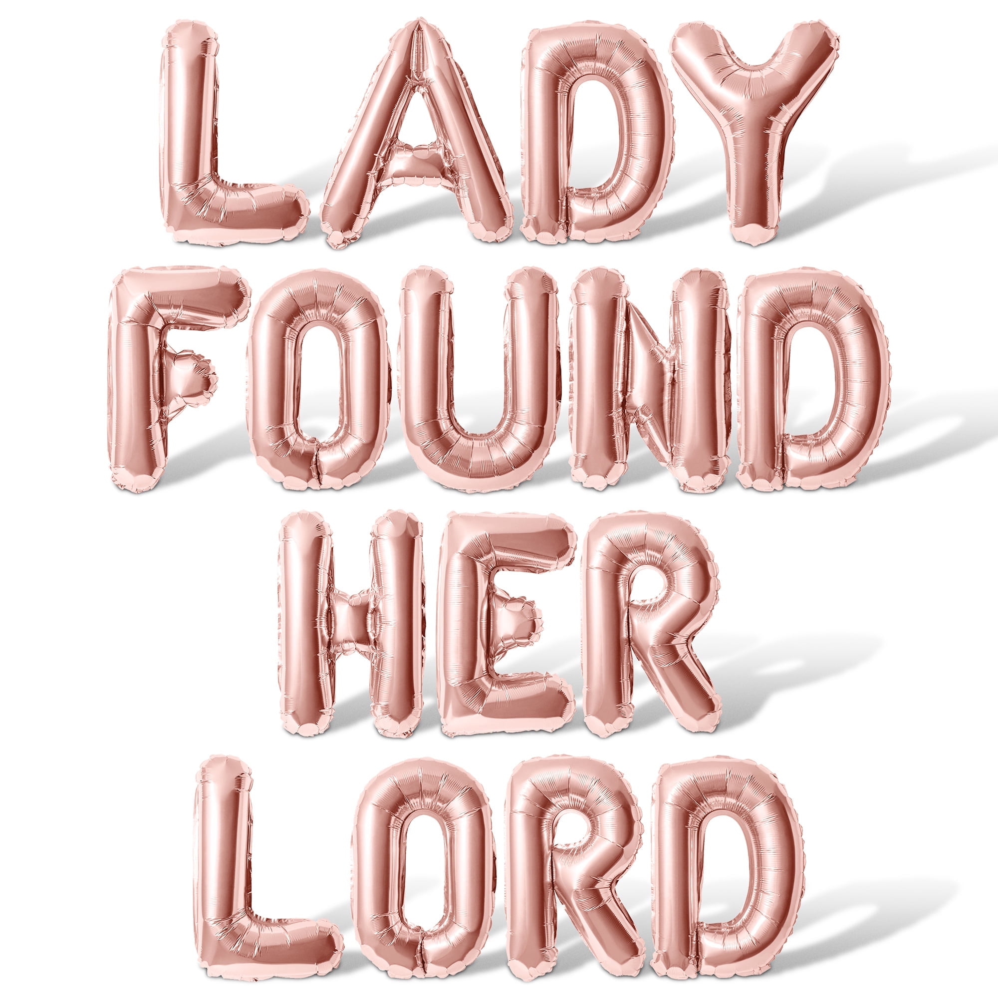 Letter Balloons - LADY FOUND HER LORD 16" Inch Alphabet Letters Foil ...