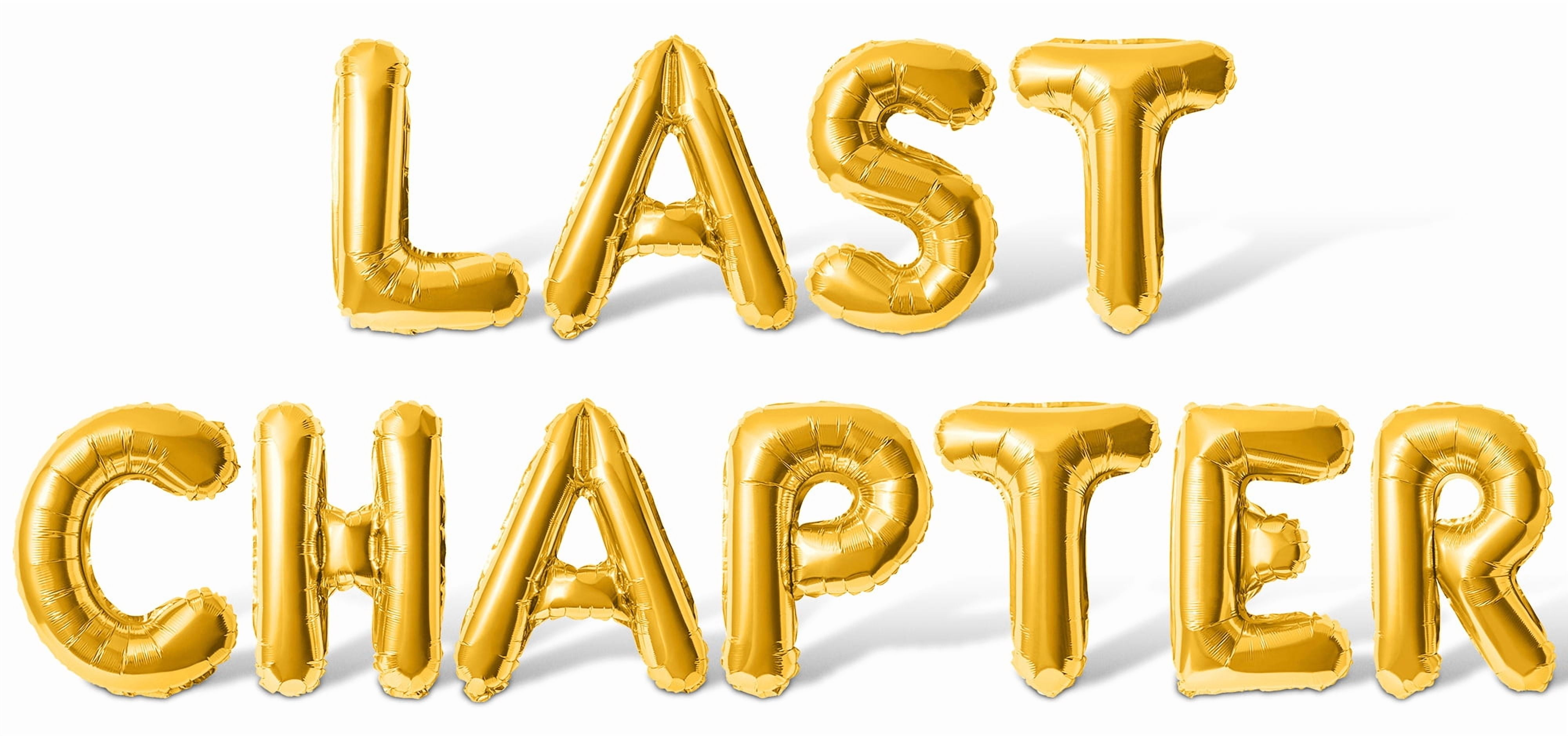 Letter Balloons - LAST CHAPTER 16" Inch Alphabet Letters Foil Mylar ...