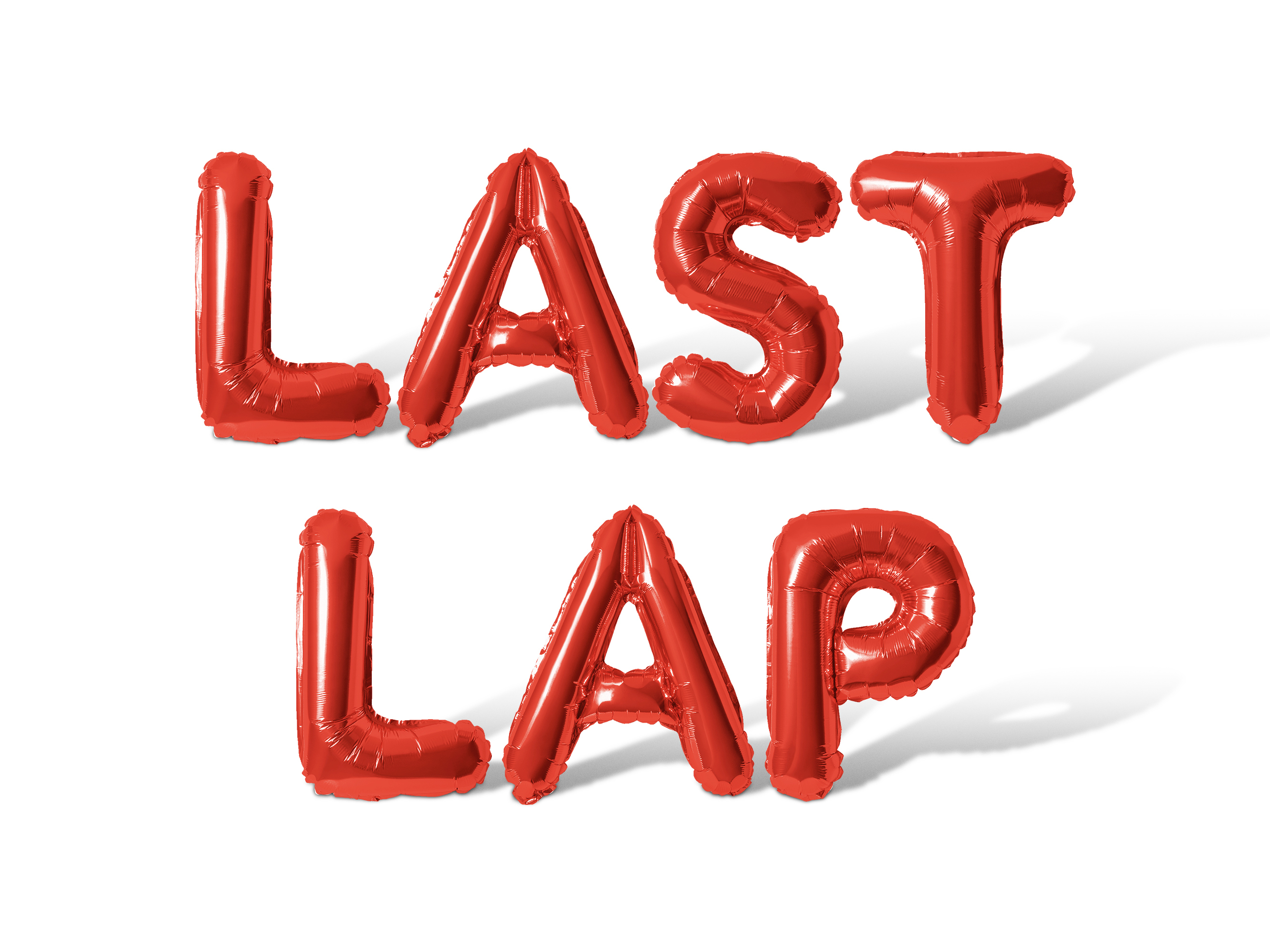 Letter Balloons - LAST LAP 16" Inch Alphabet Letters Foil Mylar Balloon ...