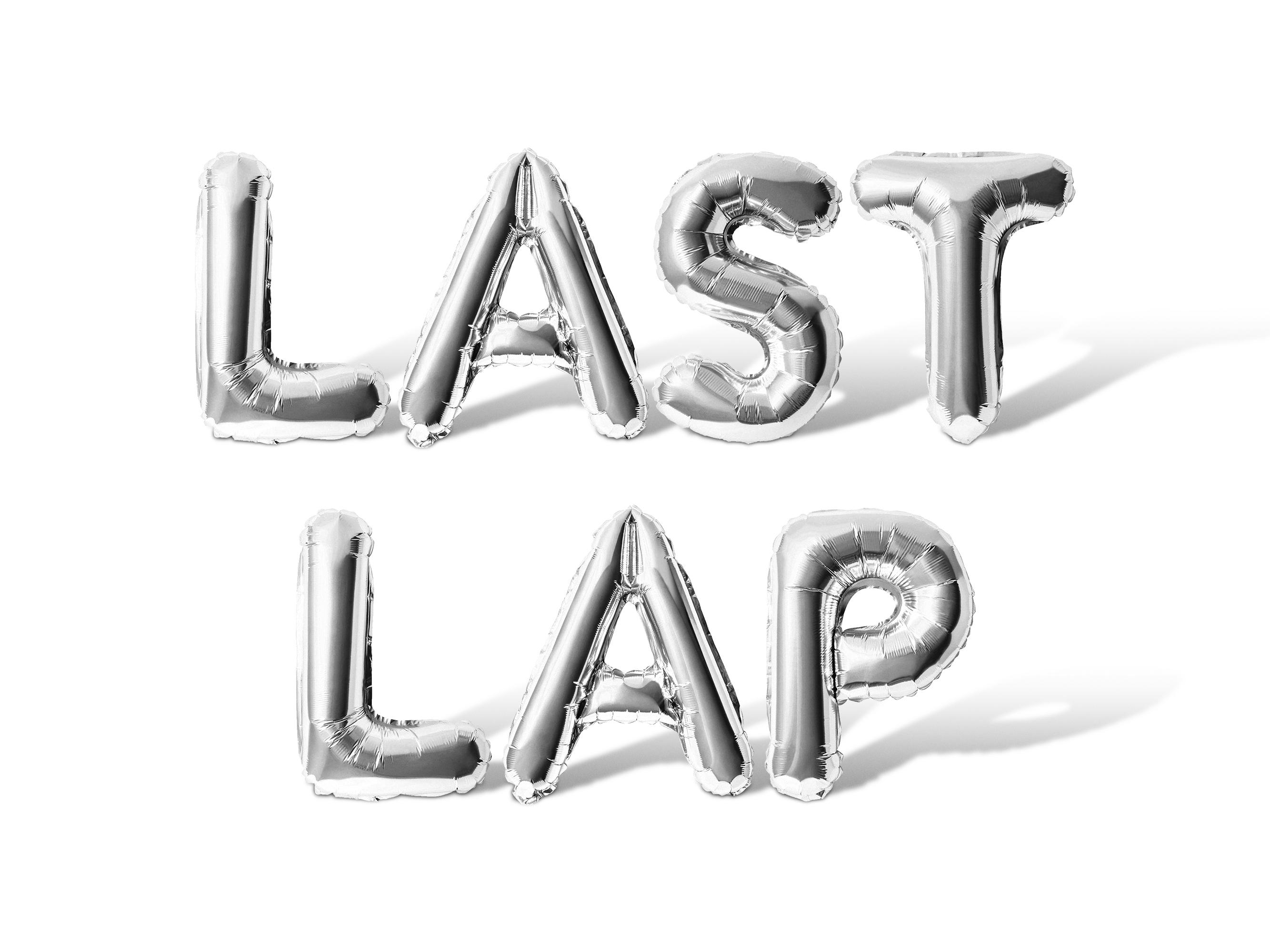 Letter Balloons - LAST LAP 16" Inch Alphabet Letters Foil Mylar Balloon ...