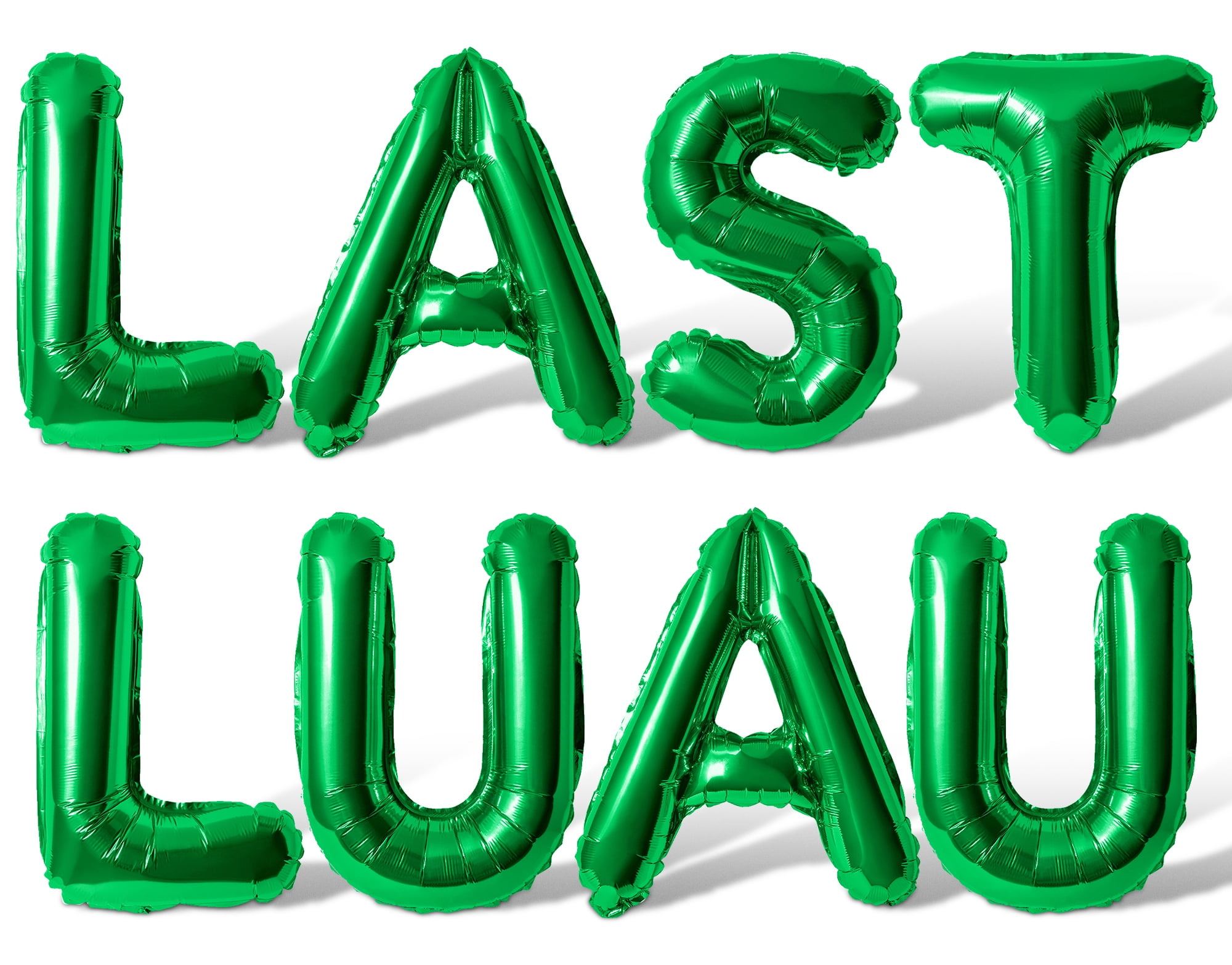 Letter Balloons - LAST LUAU 16" Inch Alphabet Letters Foil Mylar ...