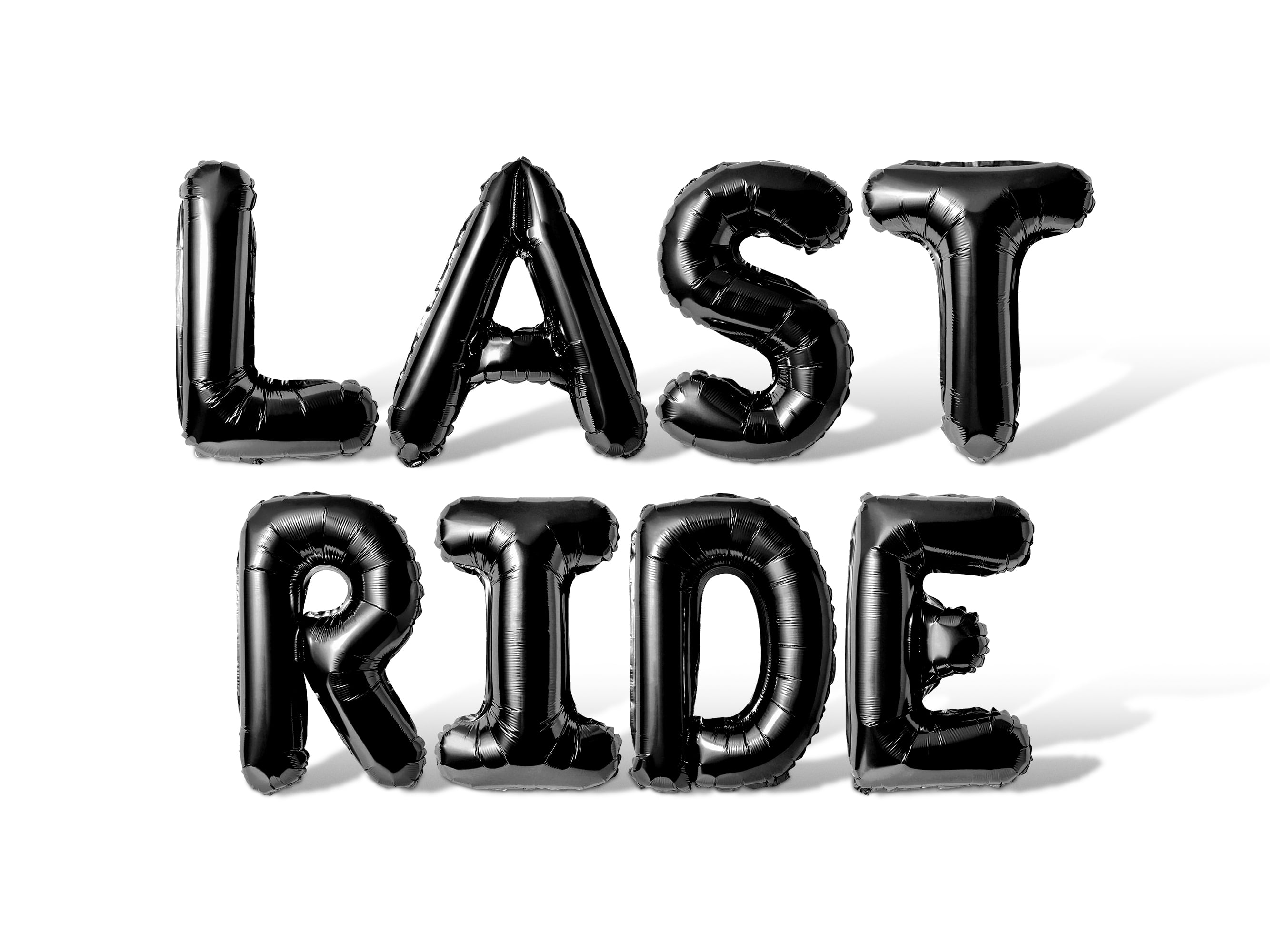 Letter Balloons - LAST RIDE 16" Inch Alphabet Letters Foil Mylar ...