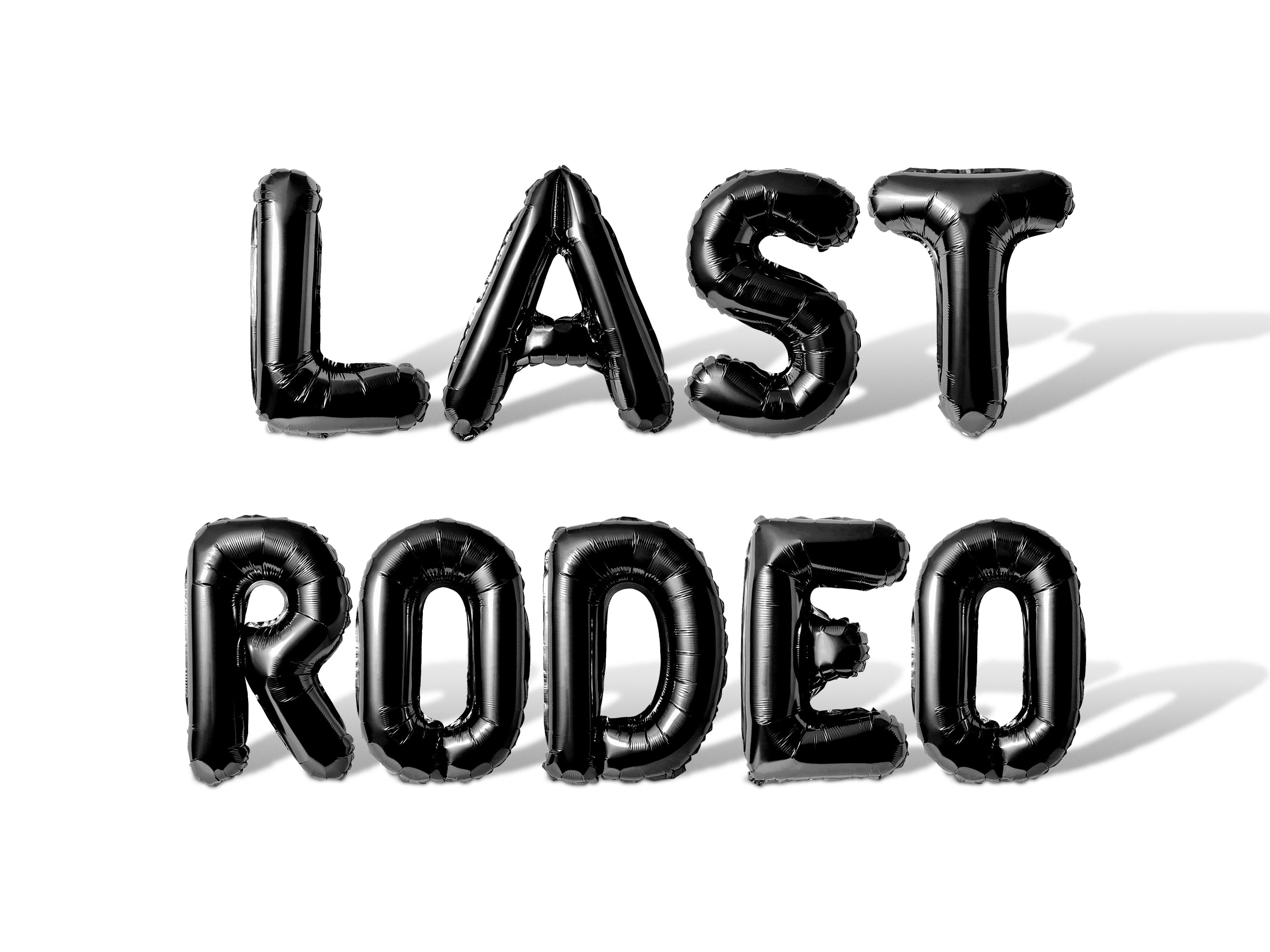 Letter Balloons - LAST RODEO 16" Inch Alphabet Letters Foil Mylar ...