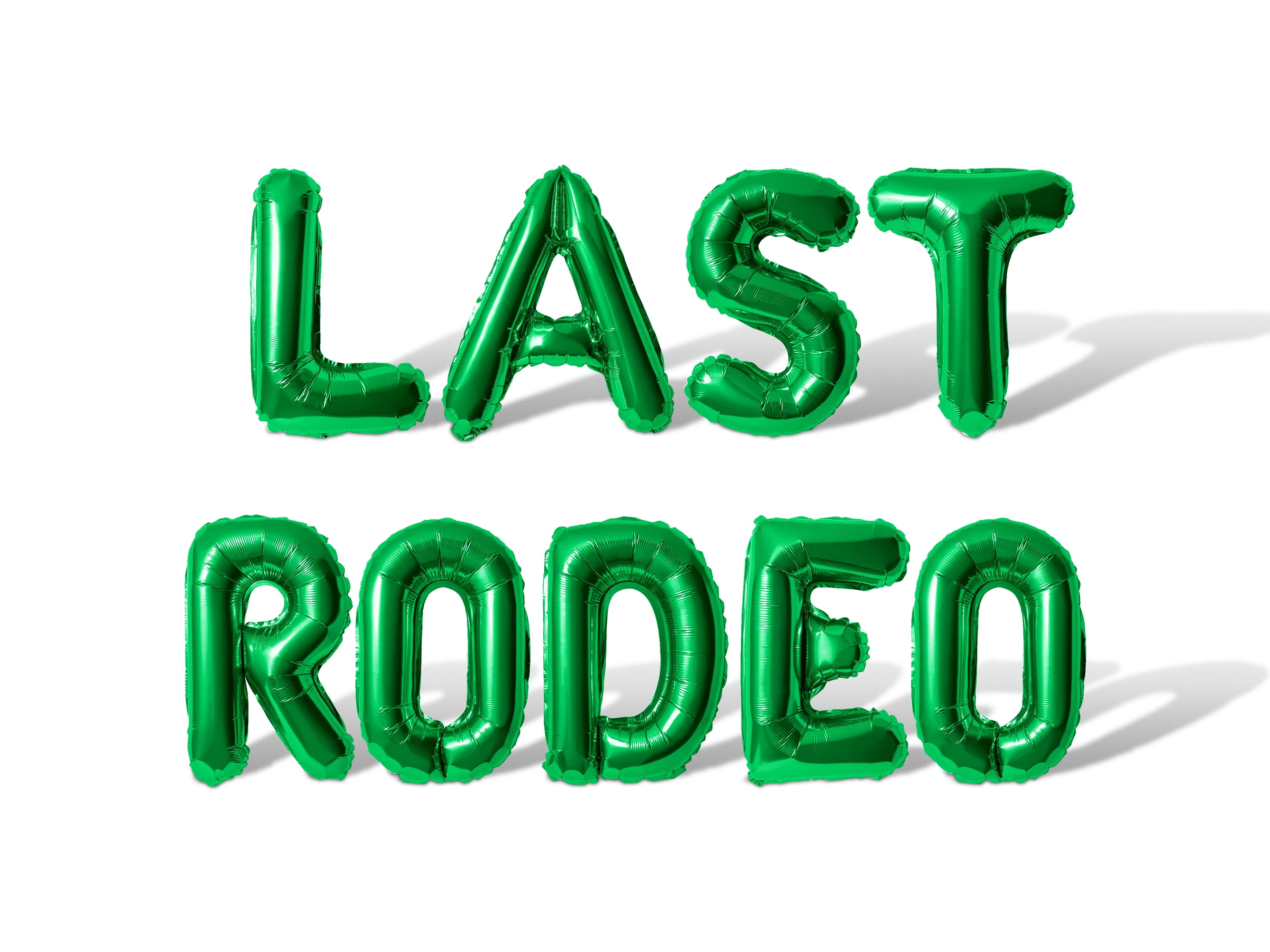 Letter Balloons - LAST RODEO 16" Inch Alphabet Letters Foil Mylar ...