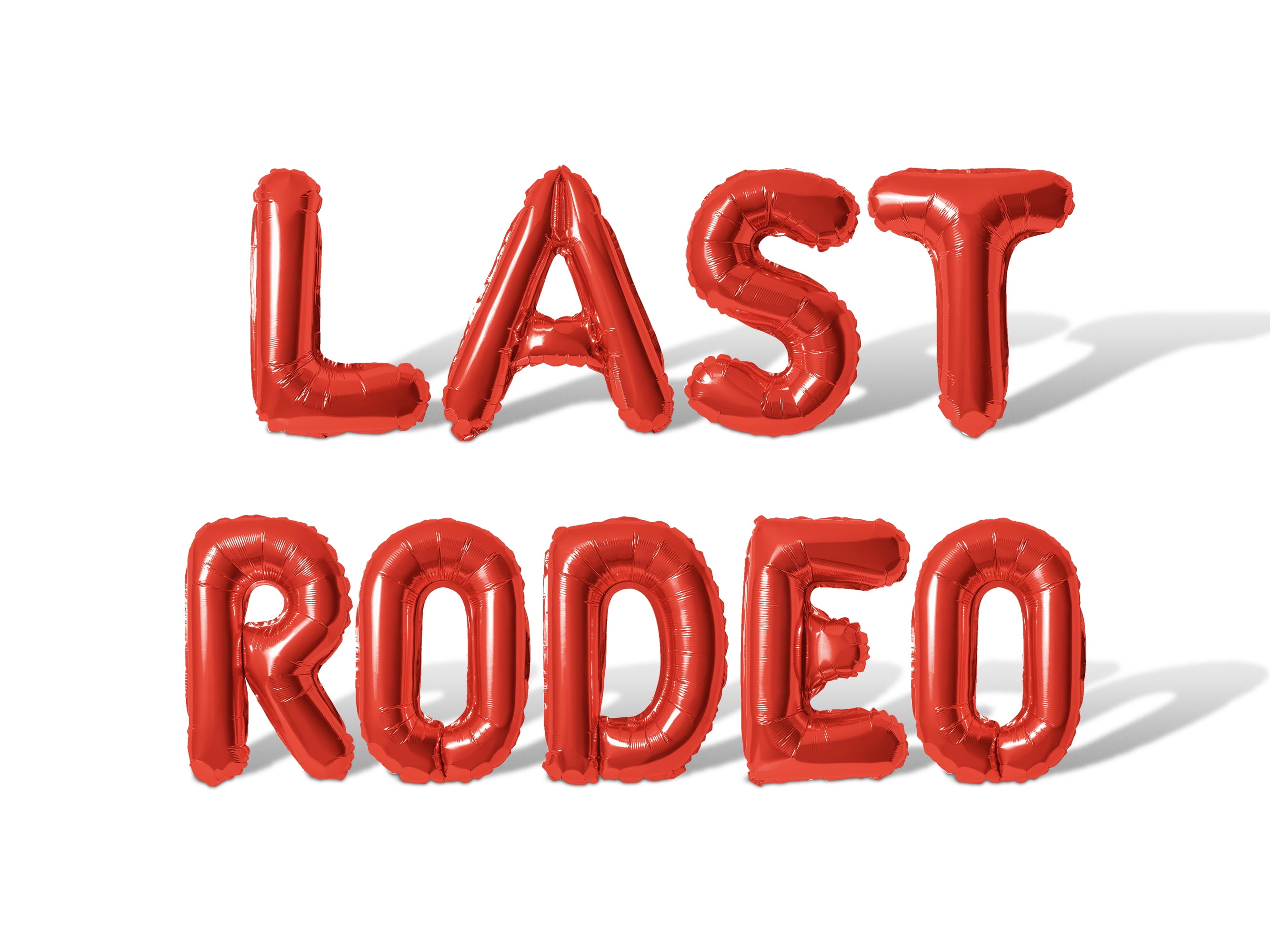 Letter Balloons - LAST RODEO 16" Inch Alphabet Letters Foil Mylar ...