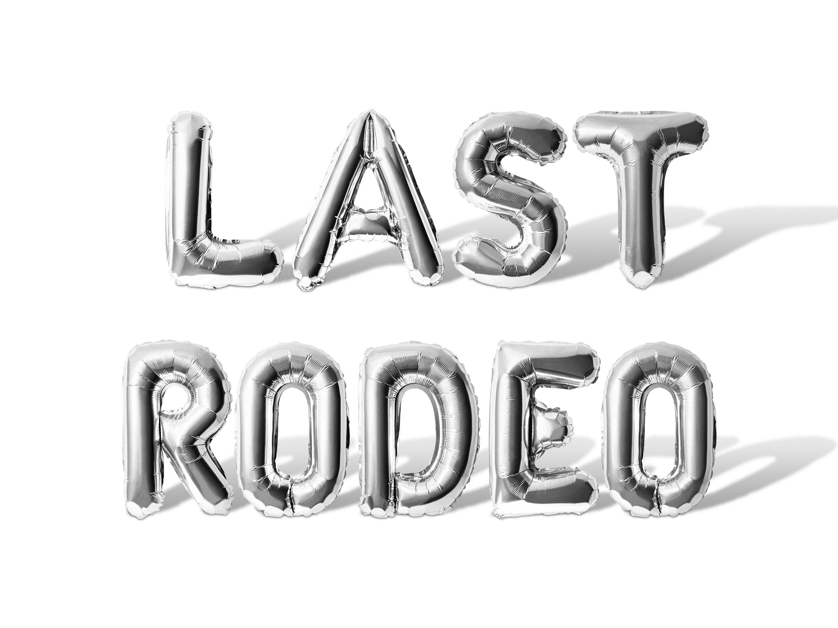 Letter Balloons - LAST RODEO 16" Inch Alphabet Letters Foil Mylar ...
