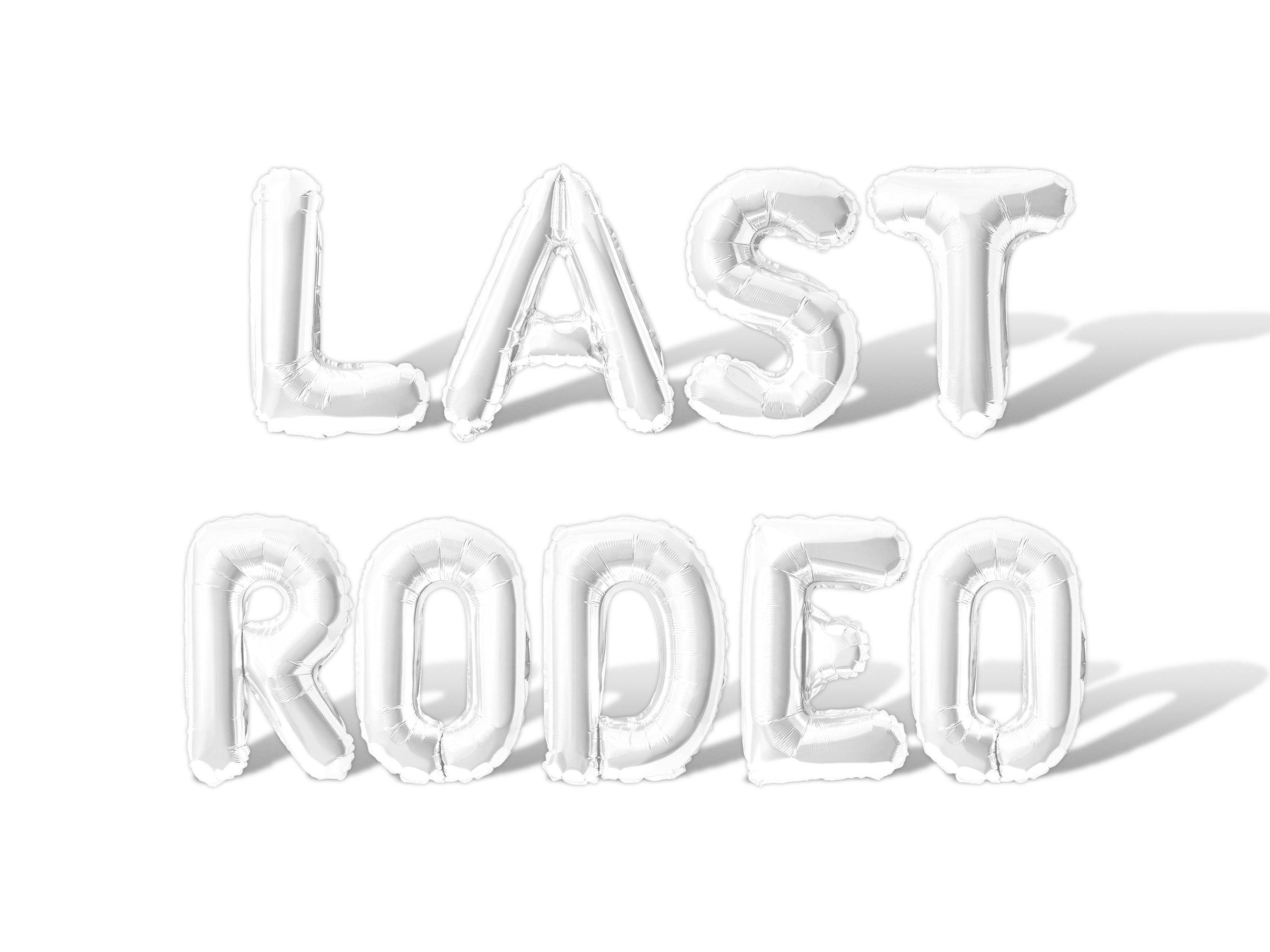 Letter Balloons - LAST RODEO 16" Inch Alphabet Letters Foil Mylar ...