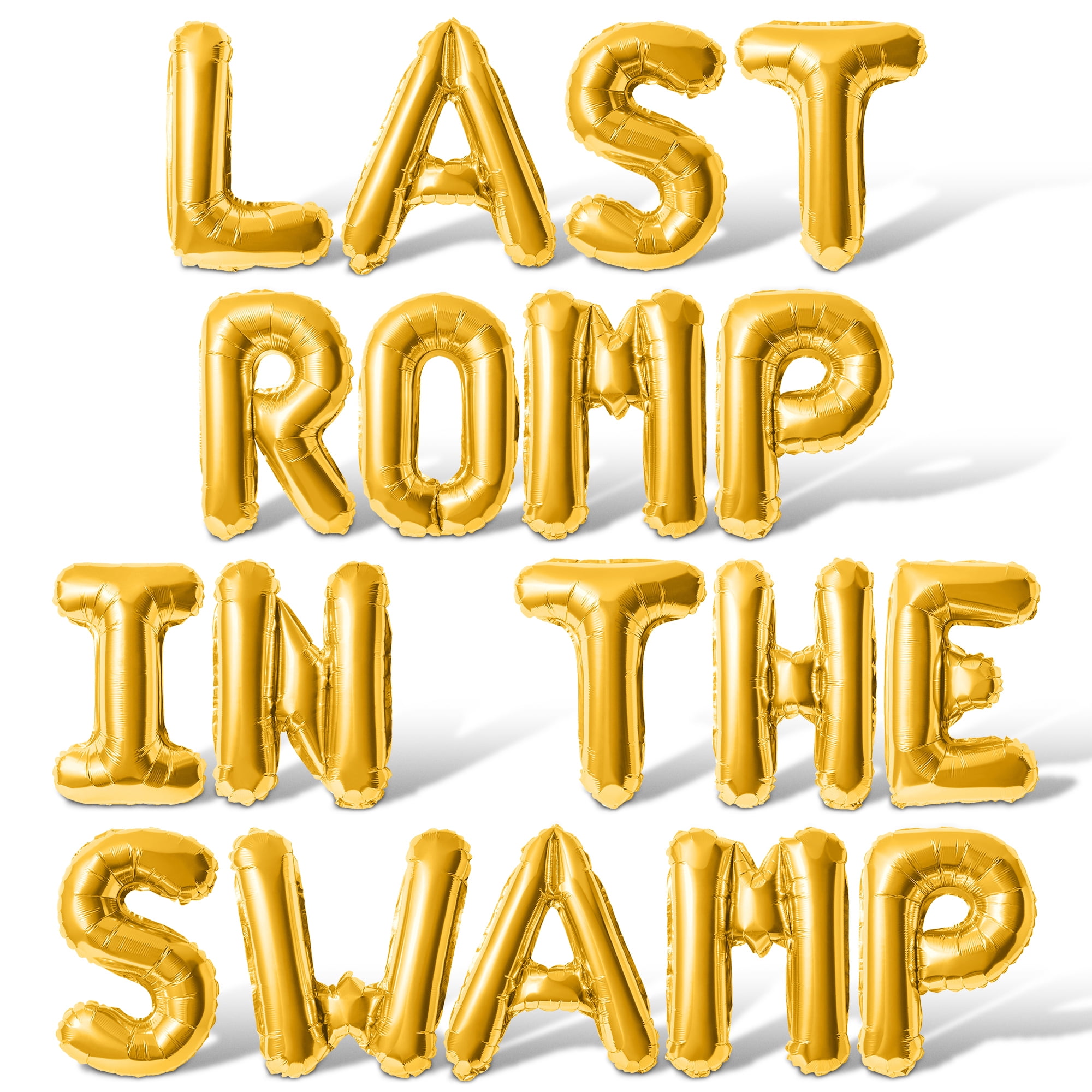 Letter Balloons - LAST ROMP IN THE SWAMP 16" Inch Alphabet Letters Foil ...