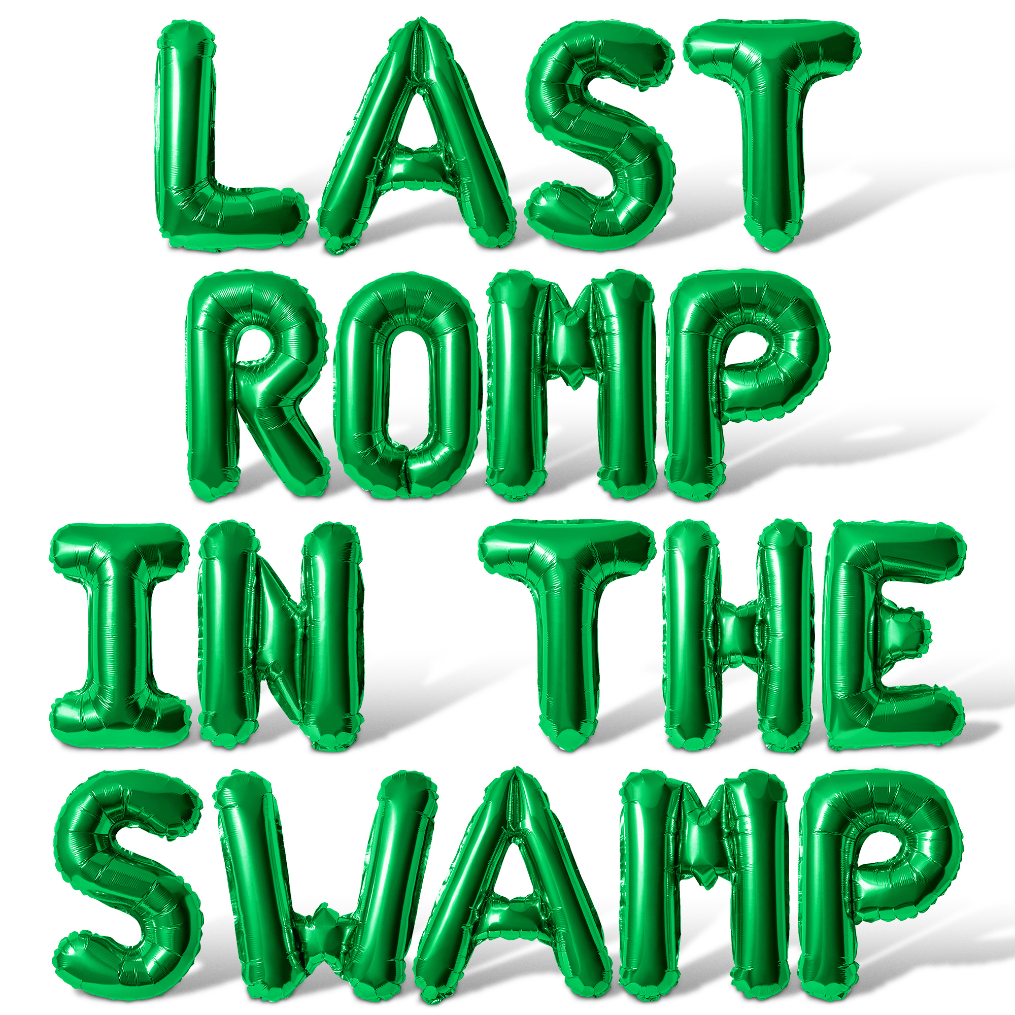 Letter Balloons - LAST ROMP IN THE SWAMP 16" Inch Alphabet Letters Foil ...