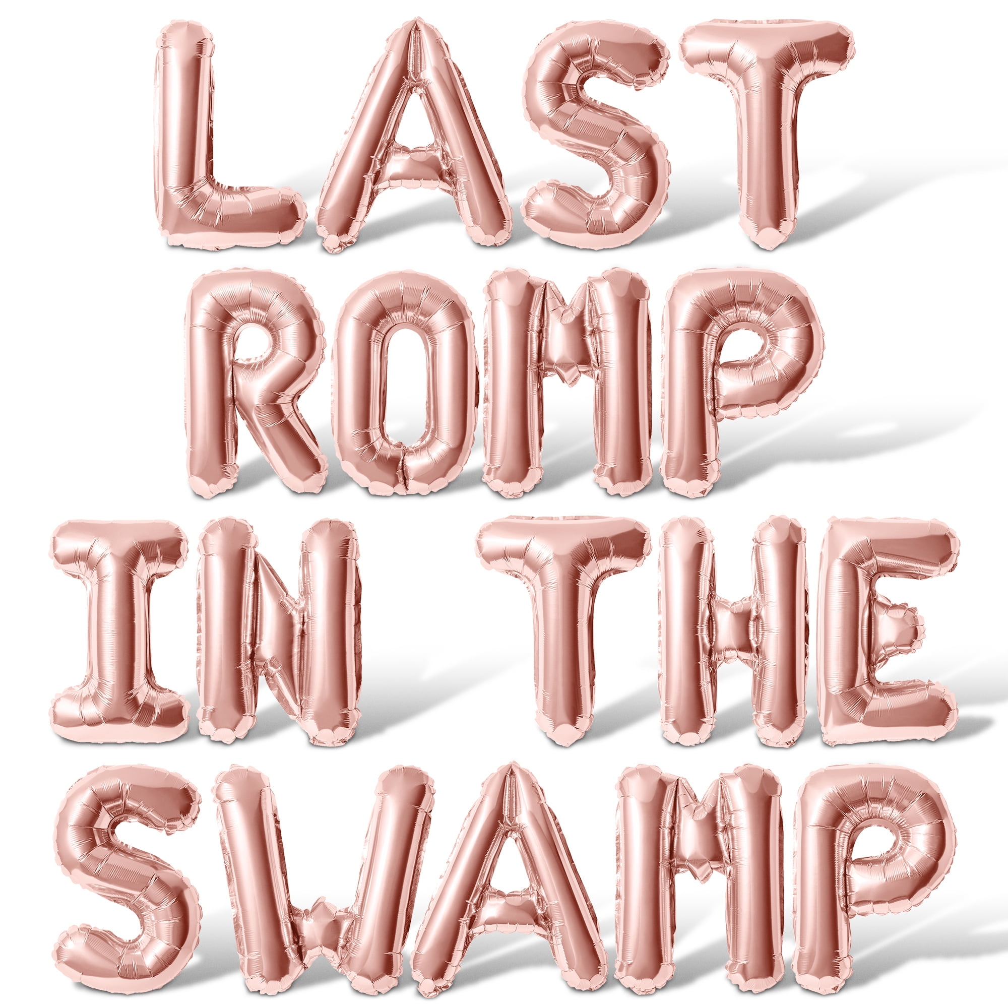 Letter Balloons - LAST ROMP IN THE SWAMP 16" Inch Alphabet Letters Foil ...