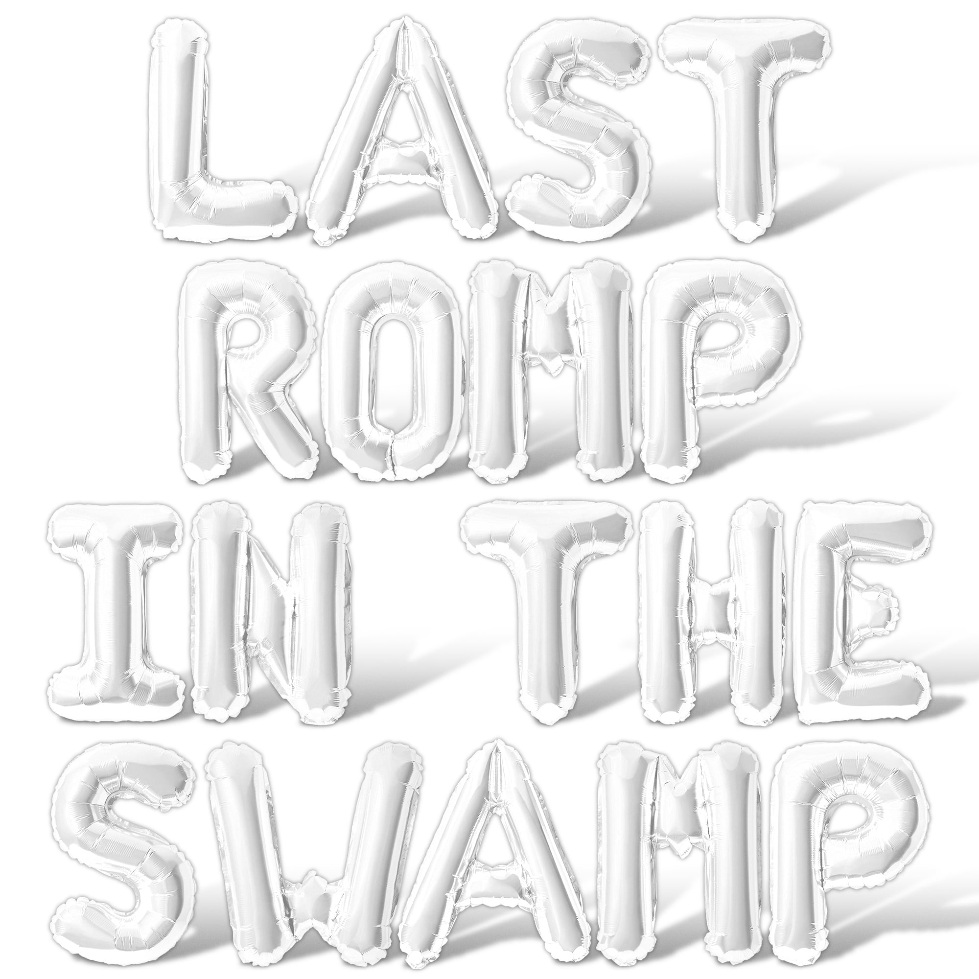 Letter Balloons - LAST ROMP IN THE SWAMP 16" Inch Alphabet Letters Foil ...