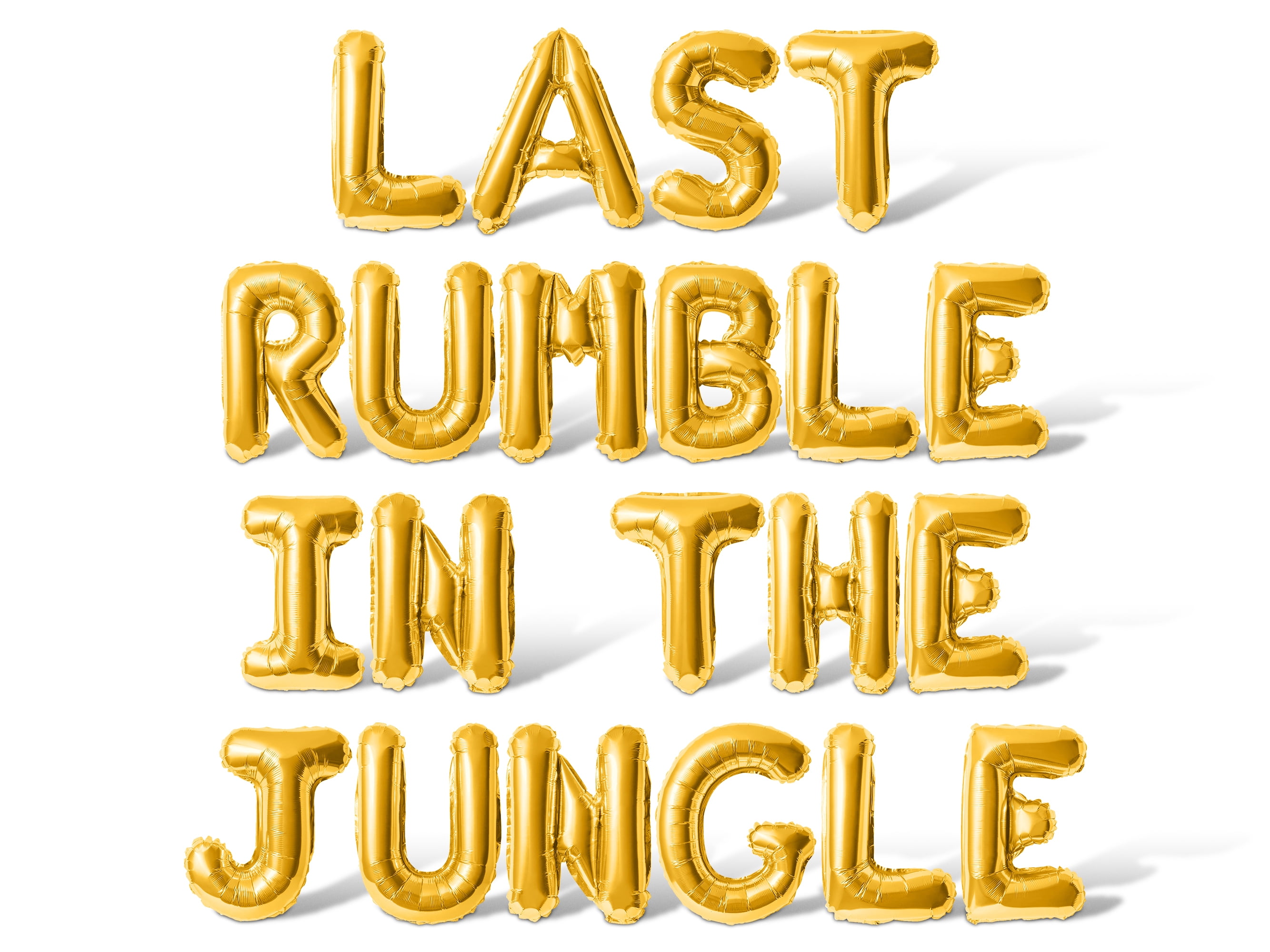 Letter Balloons - LAST RUMBLE IN THE JUNGLE 16" Inch Alphabet Letters ...
