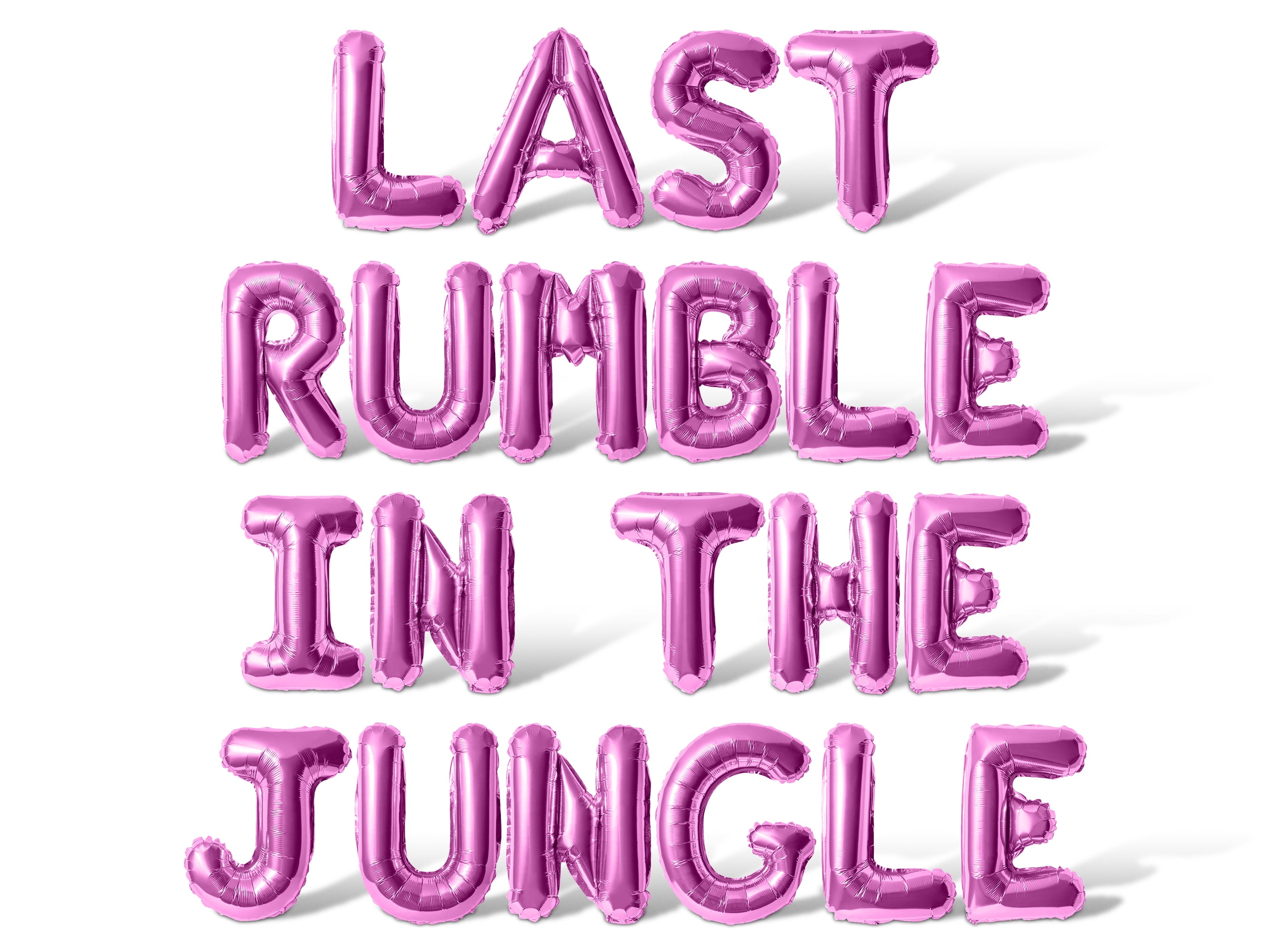 Letter Balloons - LAST RUMBLE IN THE JUNGLE 16" Inch Alphabet Letters ...