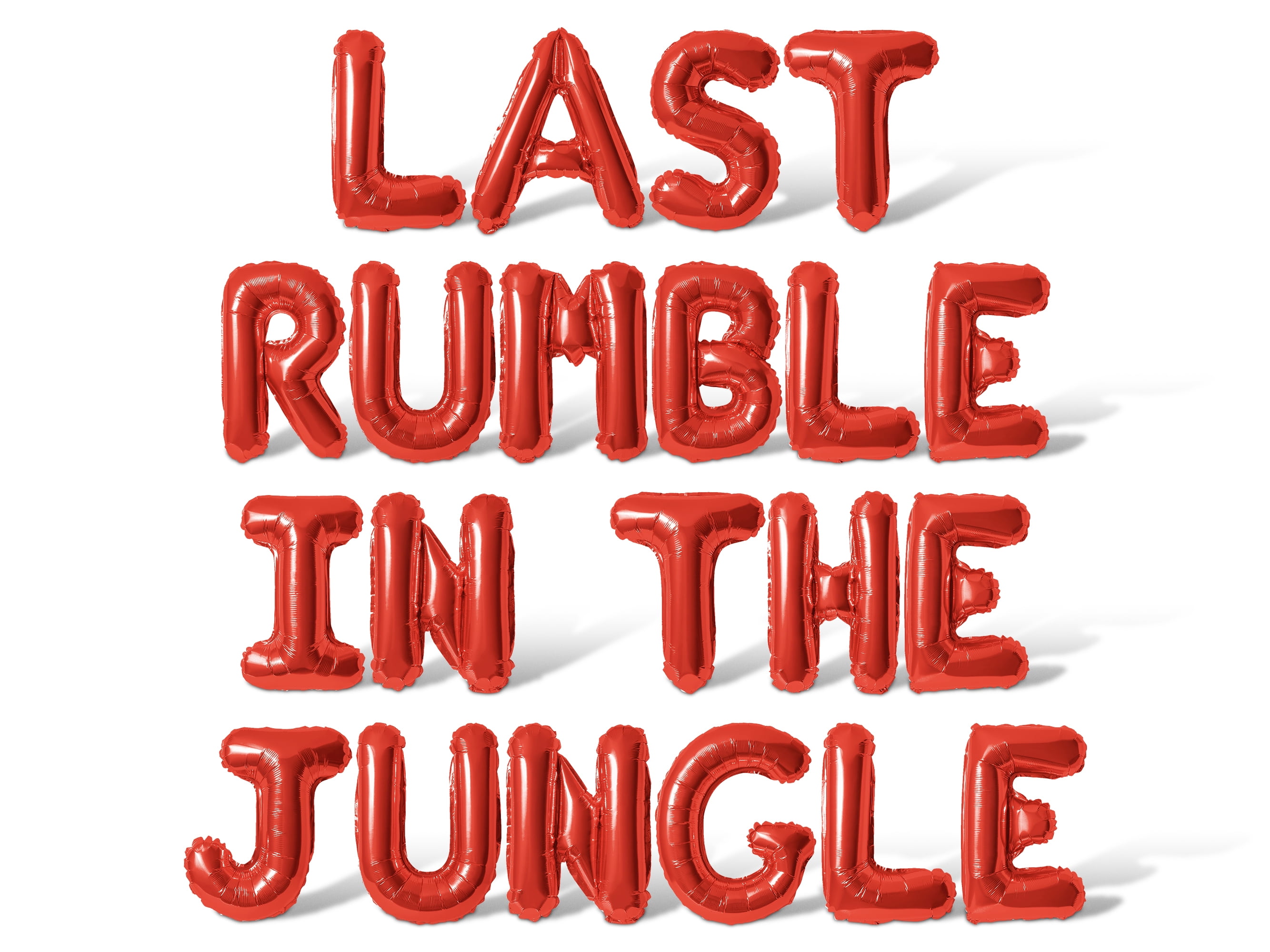 Letter Balloons - LAST RUMBLE IN THE JUNGLE 16" Inch Alphabet Letters ...