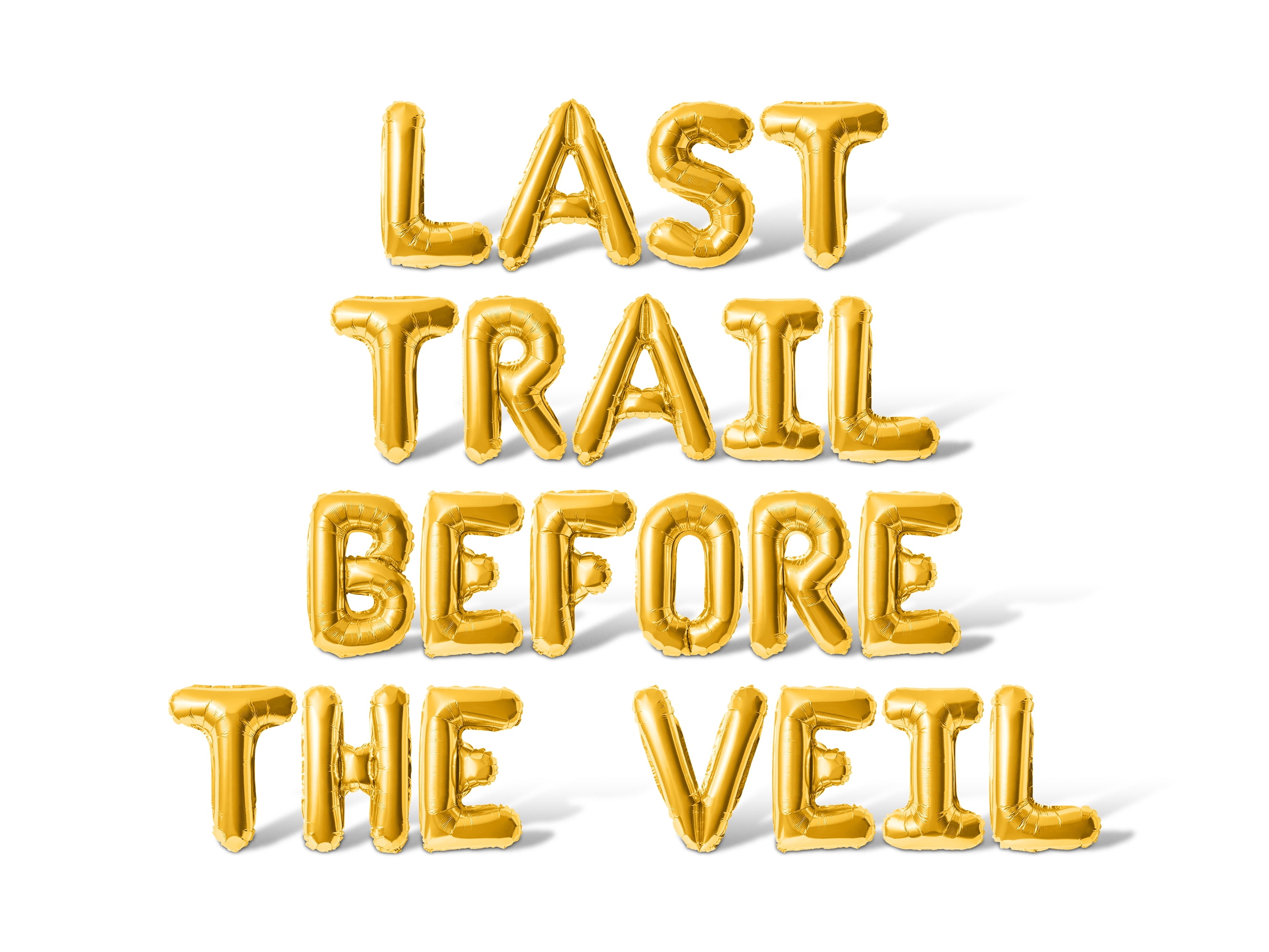 Letter Balloons - LAST TRAIL BEFORE THE VEIL 16" Inch Alphabet Letters ...
