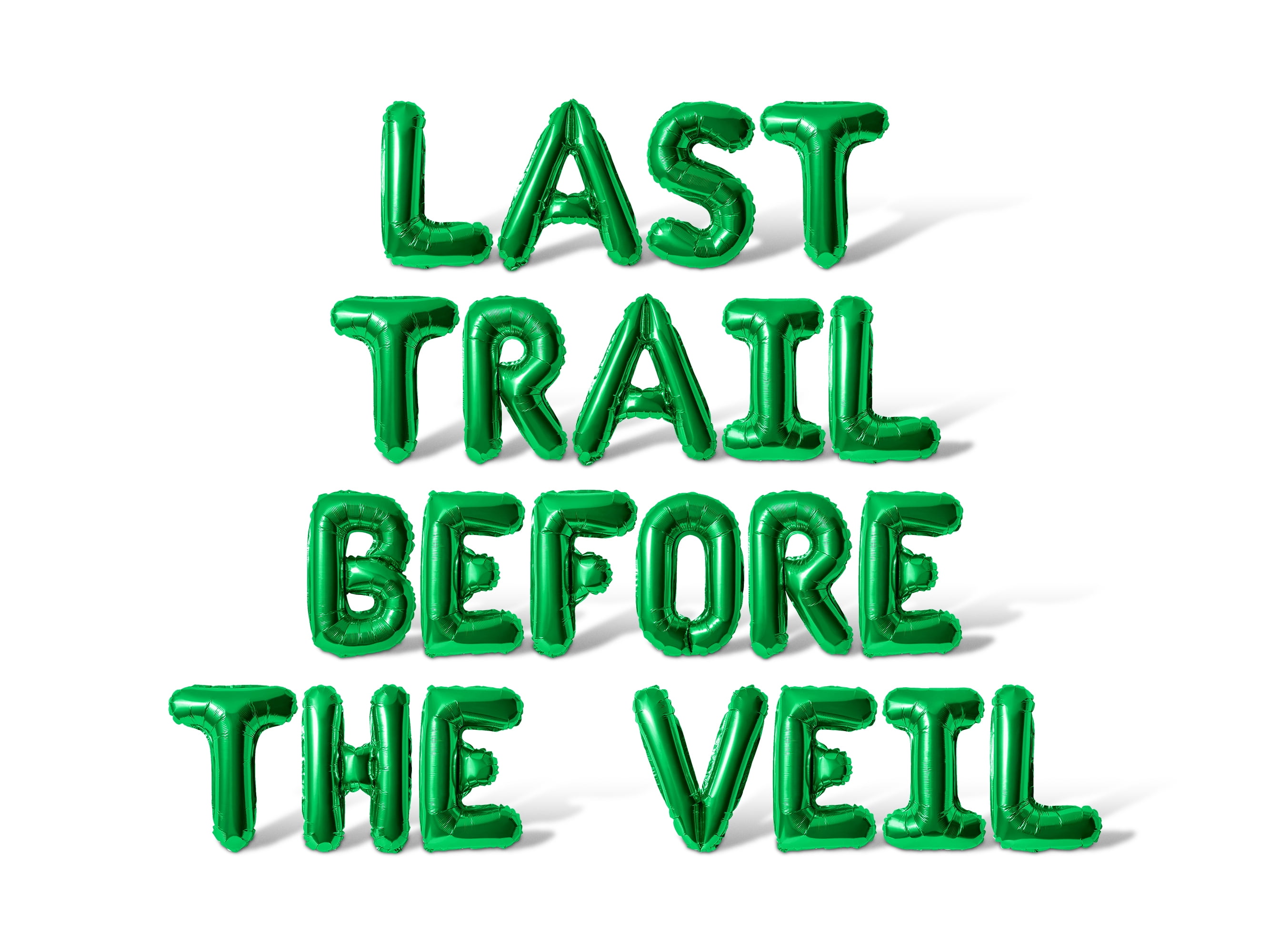 Letter Balloons - LAST TRAIL BEFORE THE VEIL 16" Inch Alphabet Letters ...