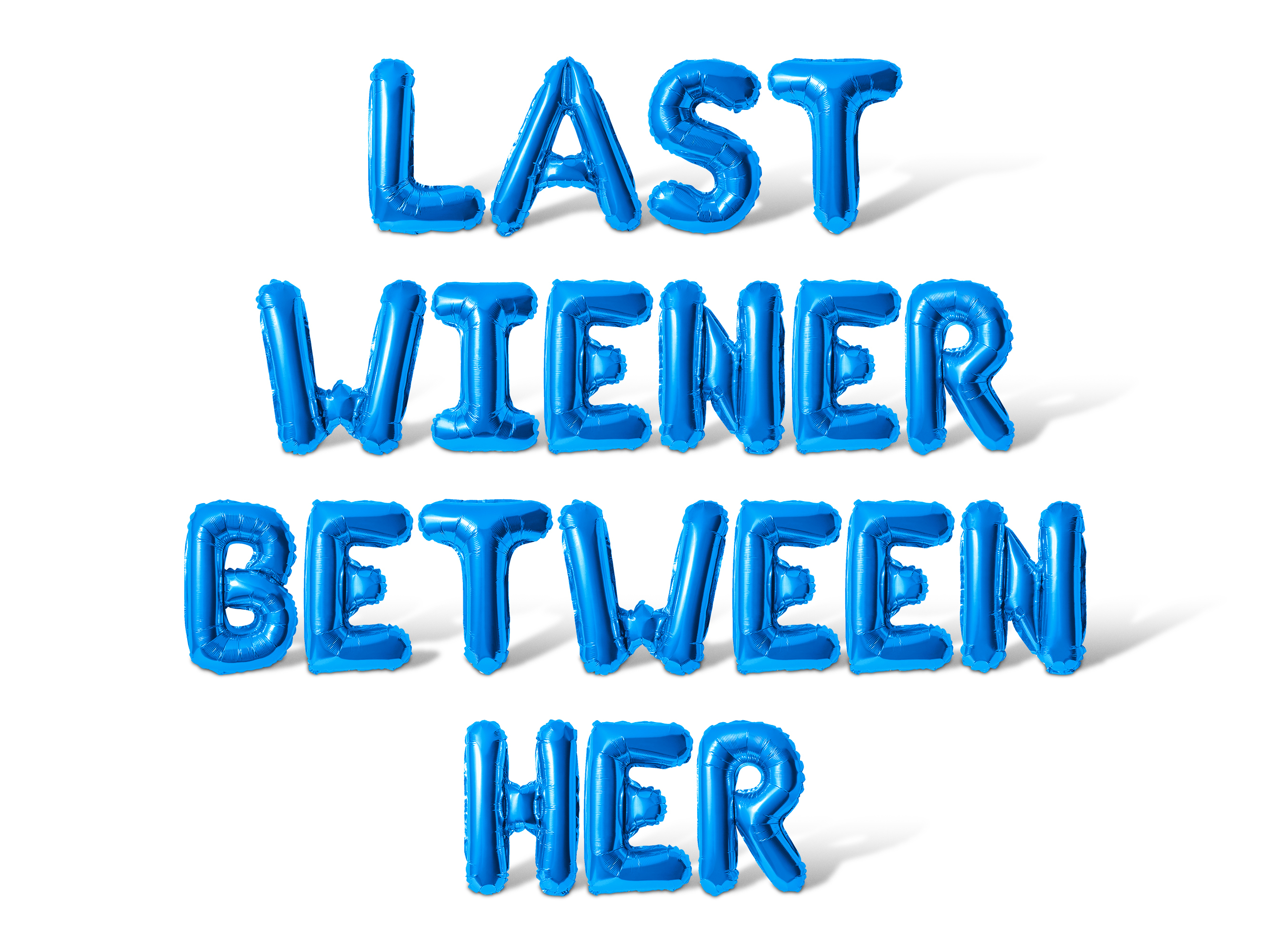 Letter Balloons - LAST WIENER BETWEEN HER 16" Inch Alphabet Letters ...