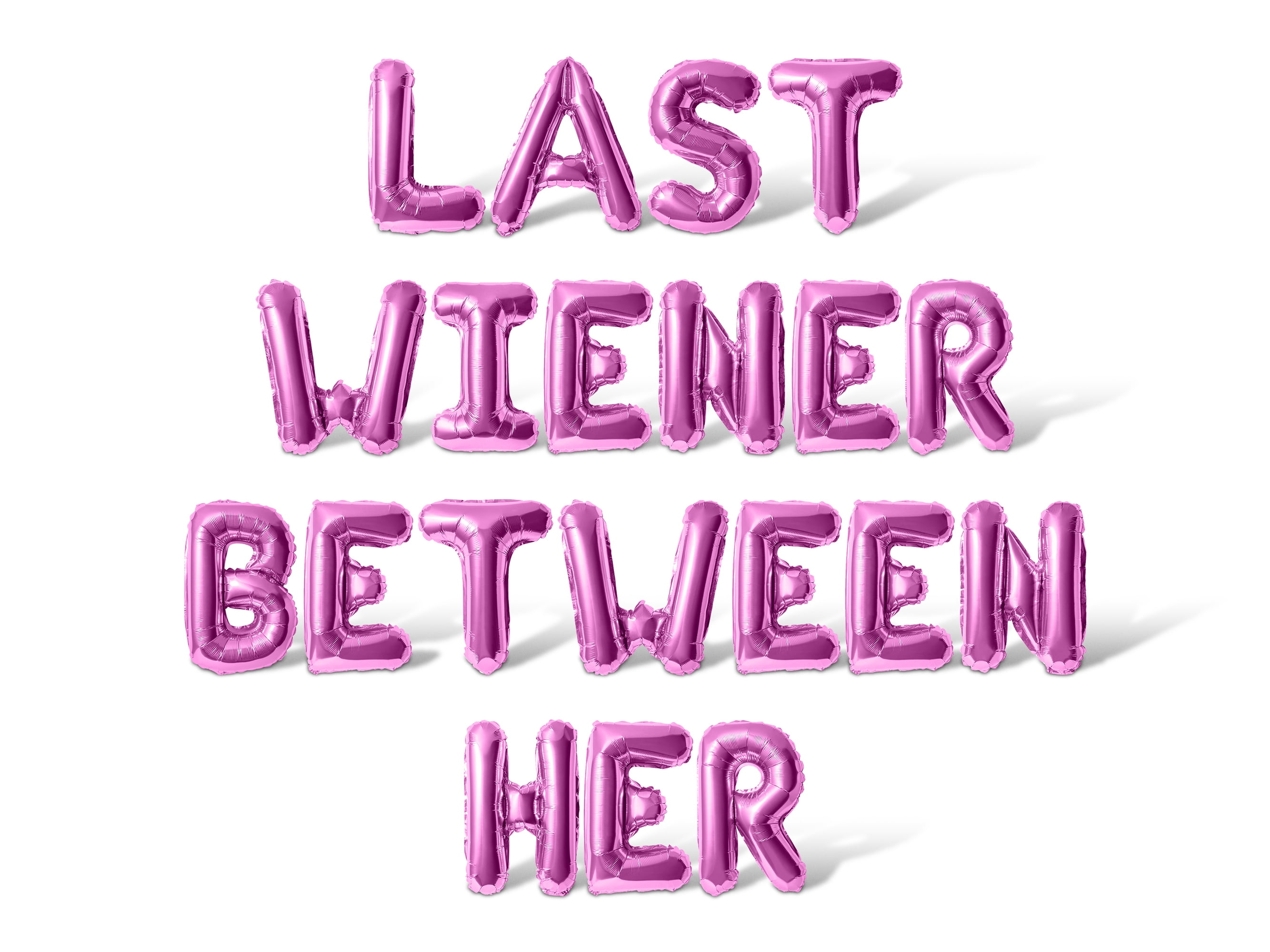 Letter Balloons - LAST WIENER BETWEEN HER 16" Inch Alphabet Letters ...