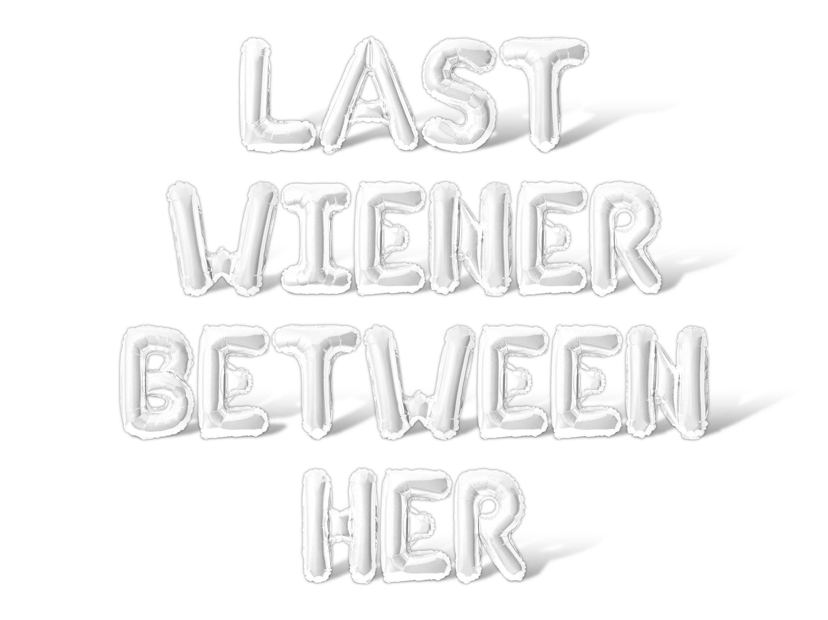 Letter Balloons - LAST WIENER BETWEEN HER 16" Inch Alphabet Letters ...