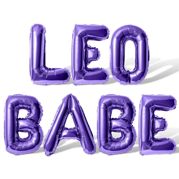 Letter Balloons - LEO BABE 16" Inch Alphabet Letters Foil Mylar Balloon ...