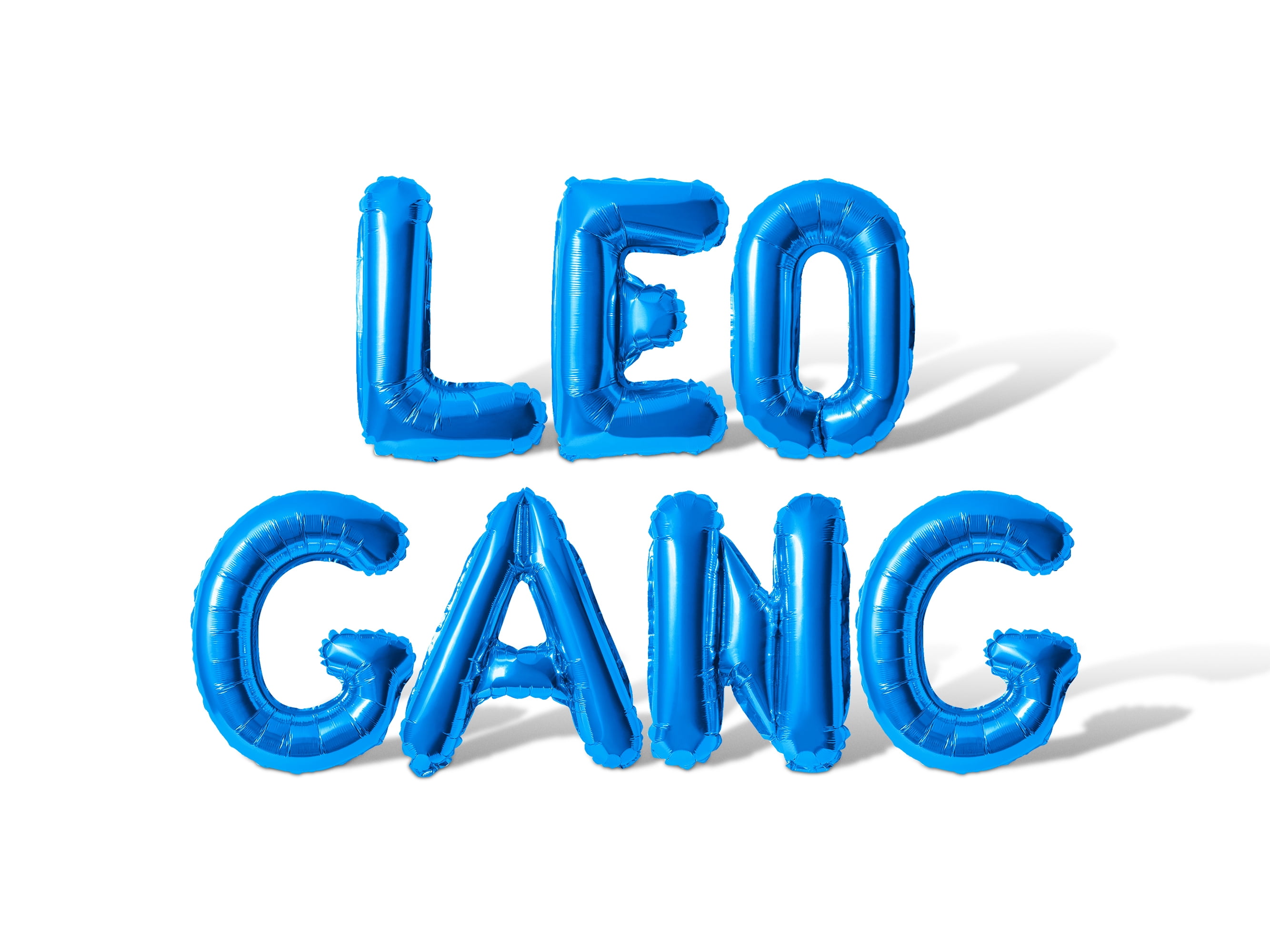 Letter Balloons - LEO GANG 16" Inch Alphabet Letters Foil Mylar Balloon ...