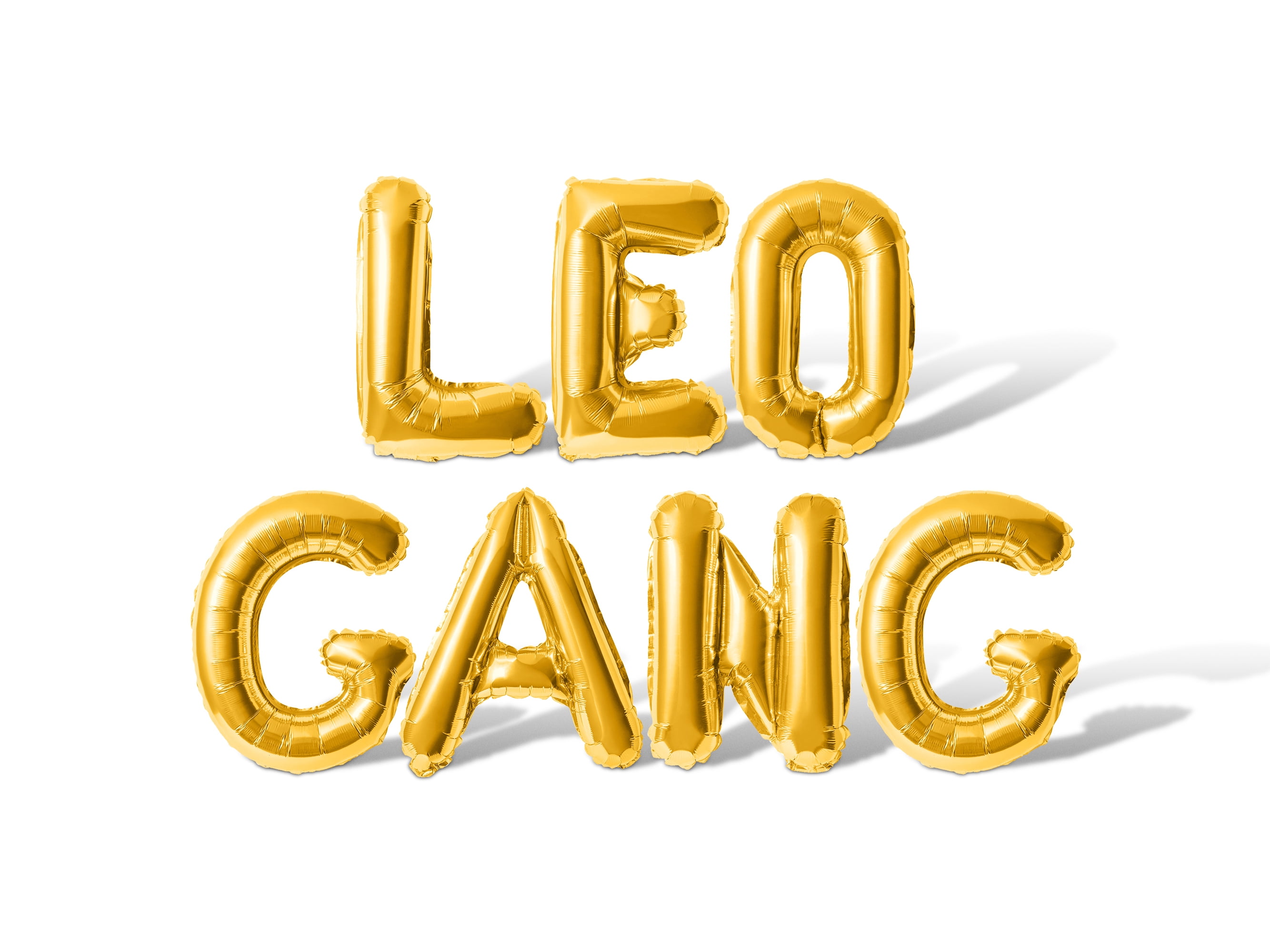Letter Balloons - LEO GANG 16" Inch Alphabet Letters Foil Mylar Balloon ...