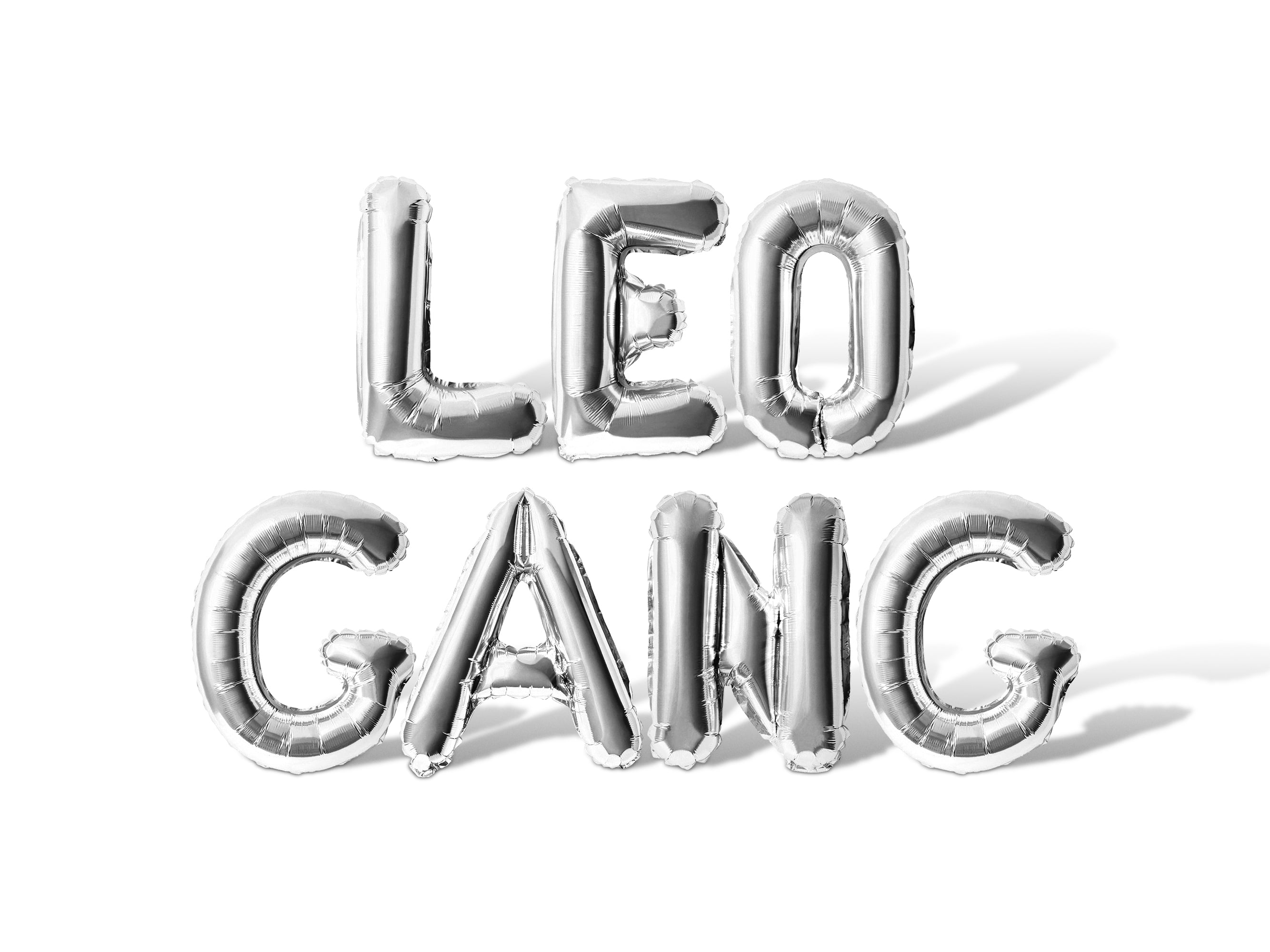 Letter Balloons - LEO GANG 16" Inch Alphabet Letters Foil Mylar Balloon ...