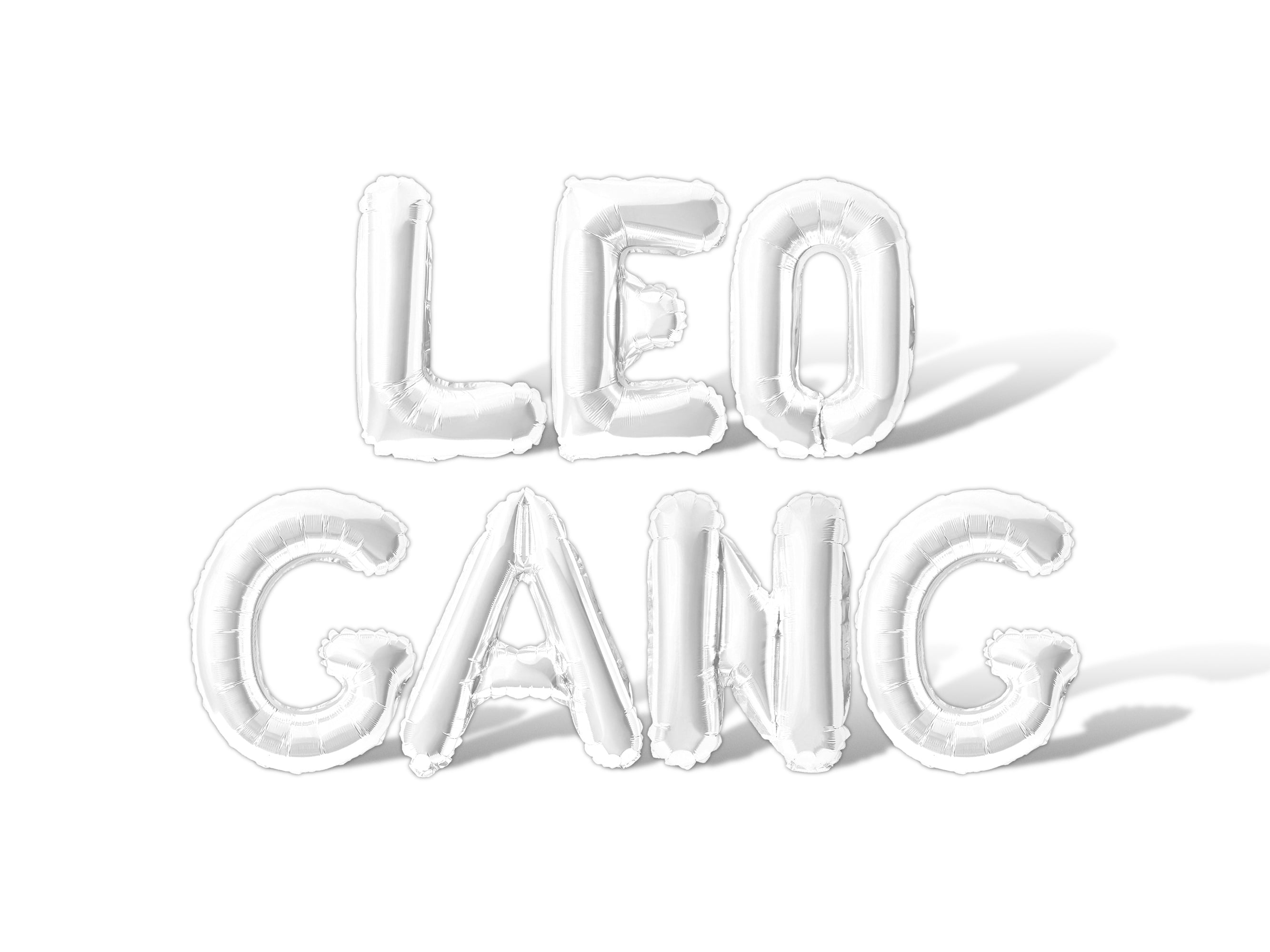 Letter Balloons - LEO GANG 16" Inch Alphabet Letters Foil Mylar Balloon ...