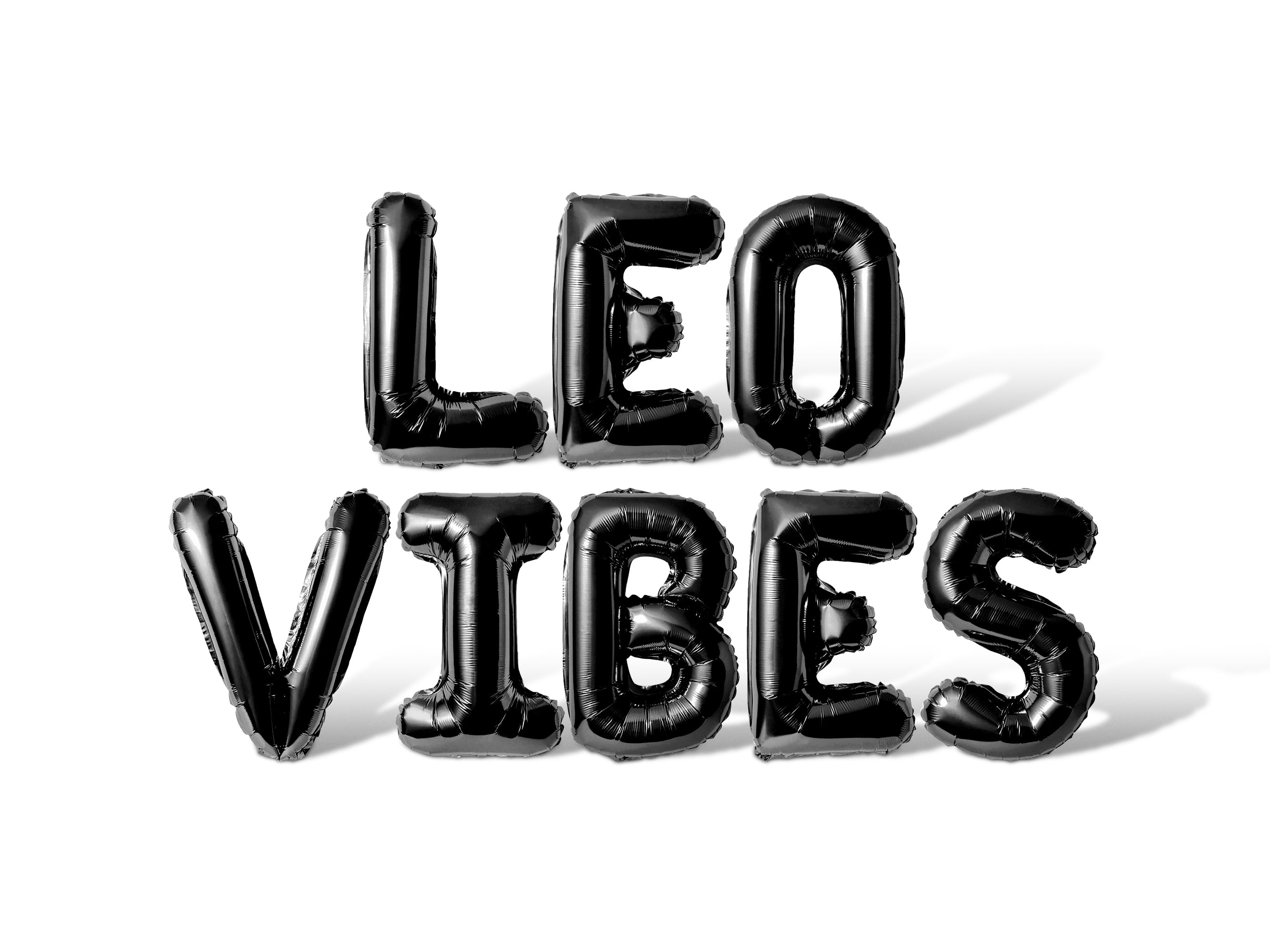 Letter Balloons - LEO VIBES 16" Inch Alphabet Letters Foil Mylar ...