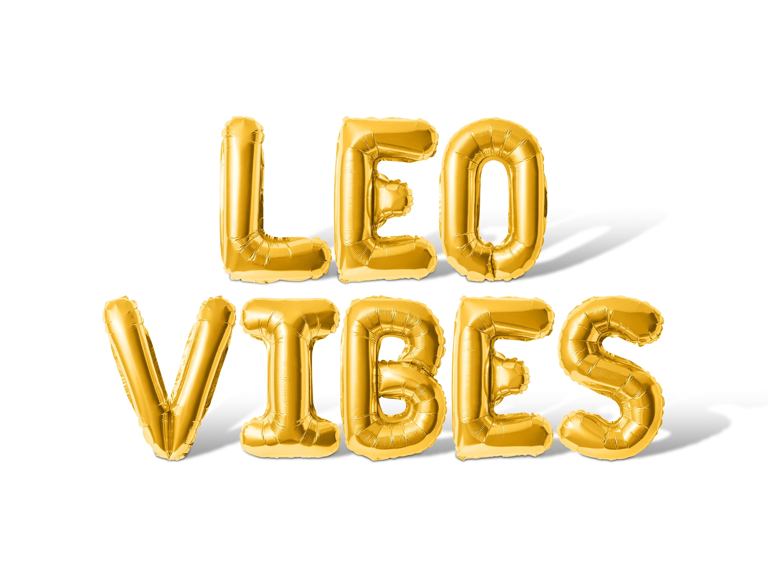 Letter Balloons - LEO VIBES 16" Inch Alphabet Letters Foil Mylar ...