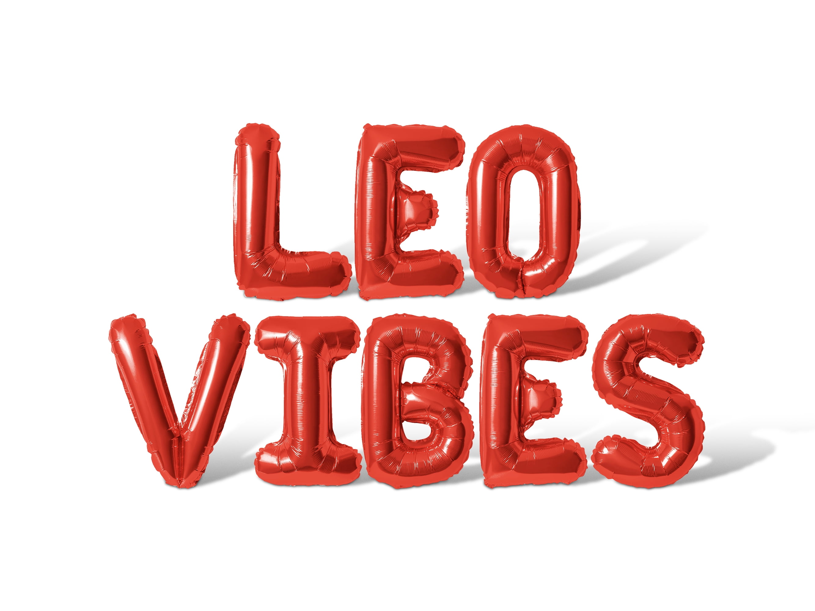Letter Balloons - LEO VIBES 16" Inch Alphabet Letters Foil Mylar ...