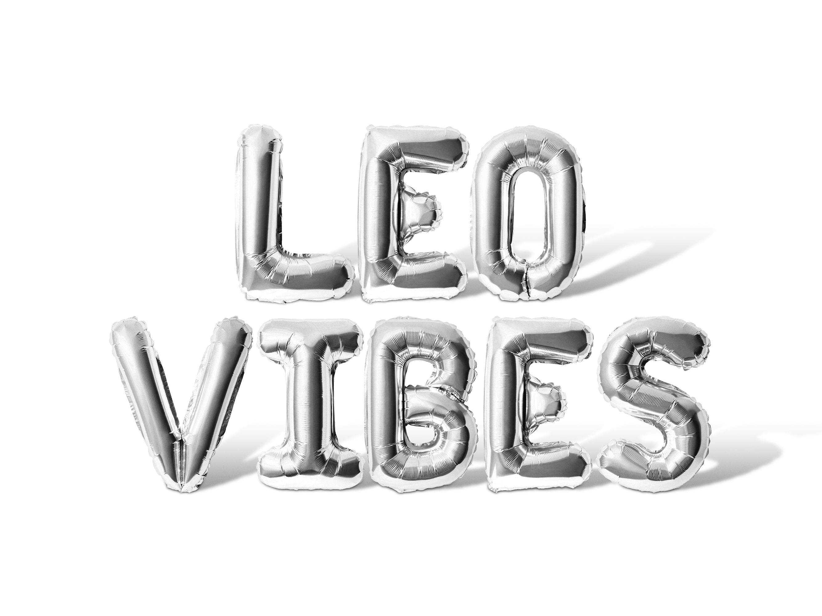 Letter Balloons - LEO VIBES 16" Inch Alphabet Letters Foil Mylar ...