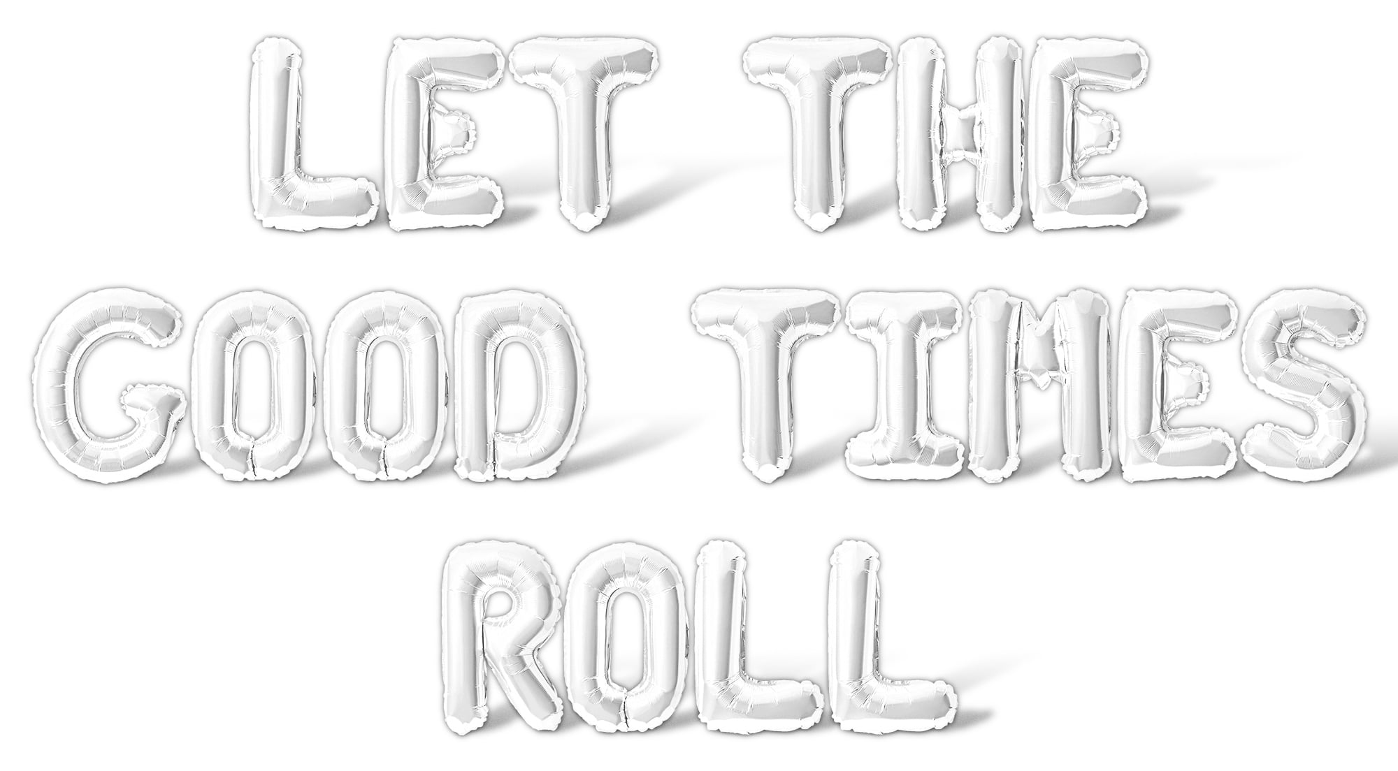 Letter Balloons - LET THE GOOD TIMES ROLL 16" Inch Alphabet Letters ...