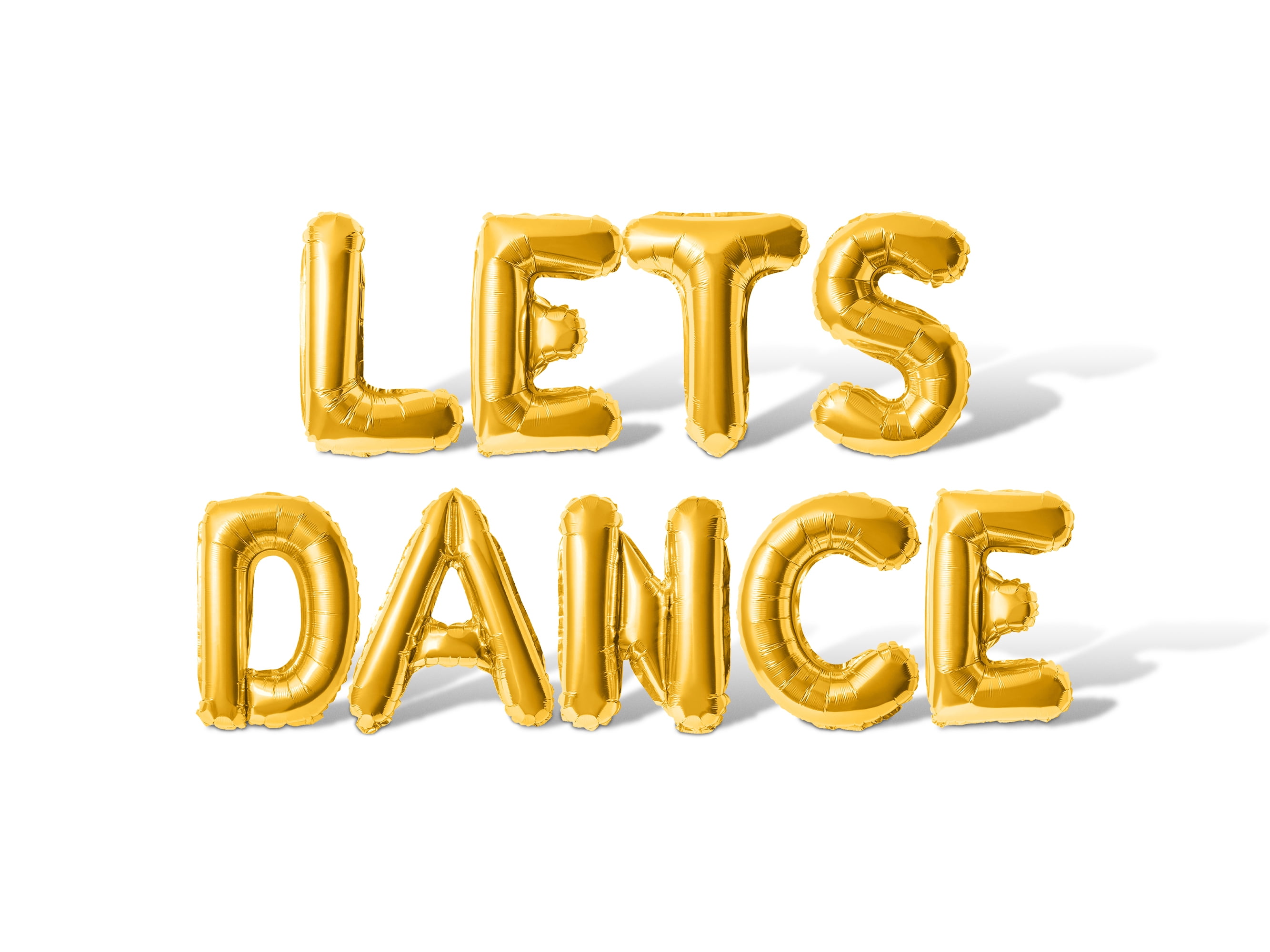 Letter Balloons - LETS DANCE 16" Inch Alphabet Letters Foil Mylar ...