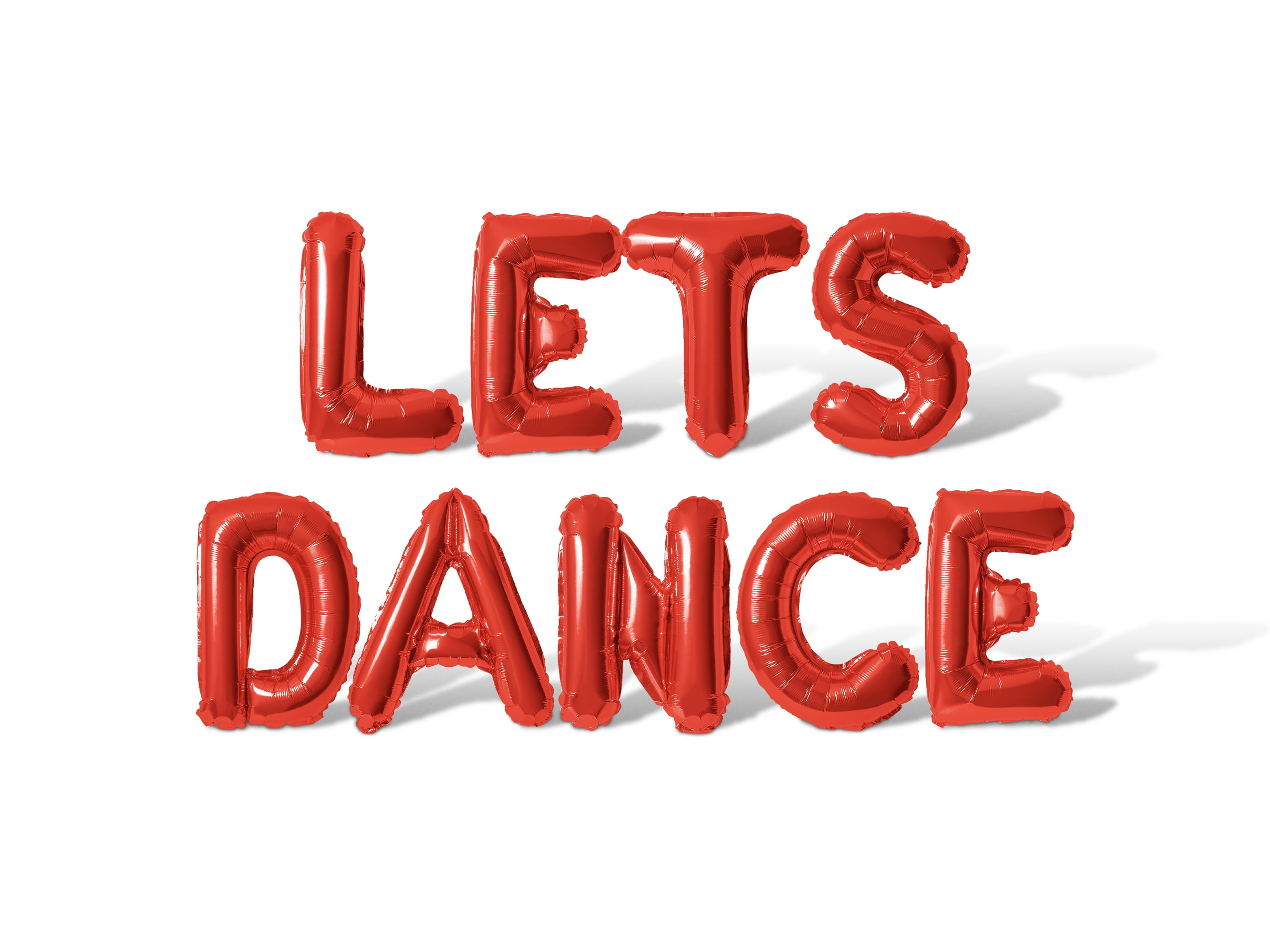 Letter Balloons - LETS DANCE 16" Inch Alphabet Letters Foil Mylar ...