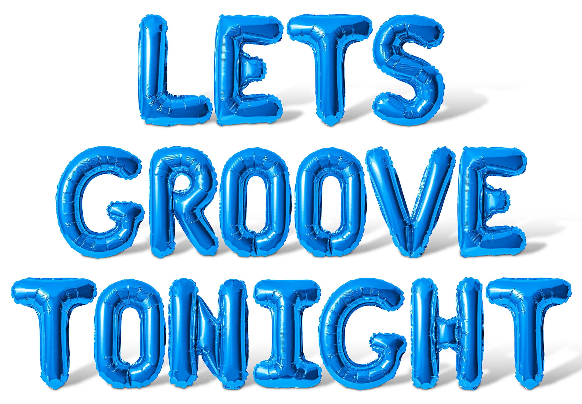 Letter Balloons - LETS GROOVE TONIGHT 16" Inch Alphabet Letters Foil ...