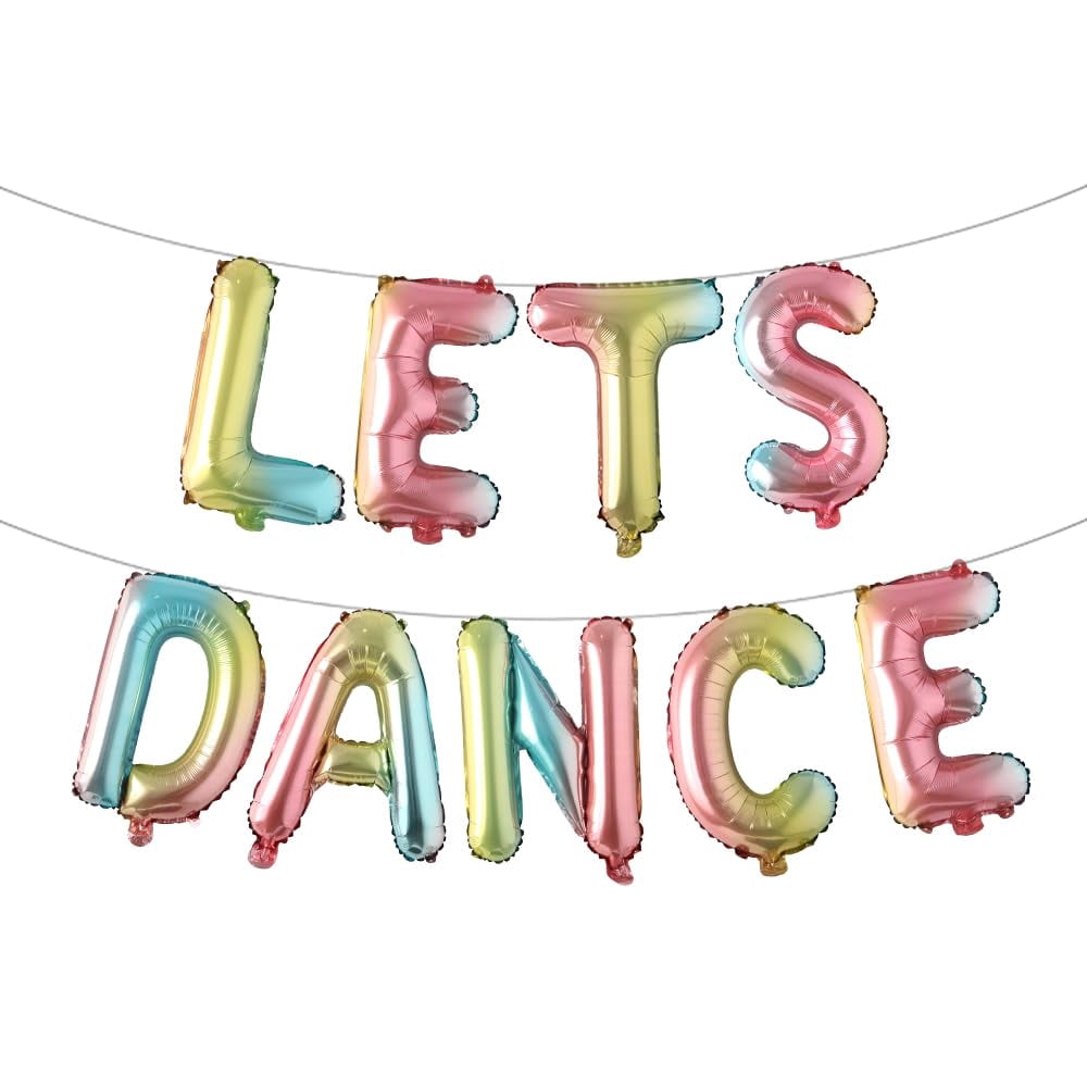 Letter Balloons - LETS IFF17 DANCE 16" Inch Alphabet Letters Foil Mylar ...
