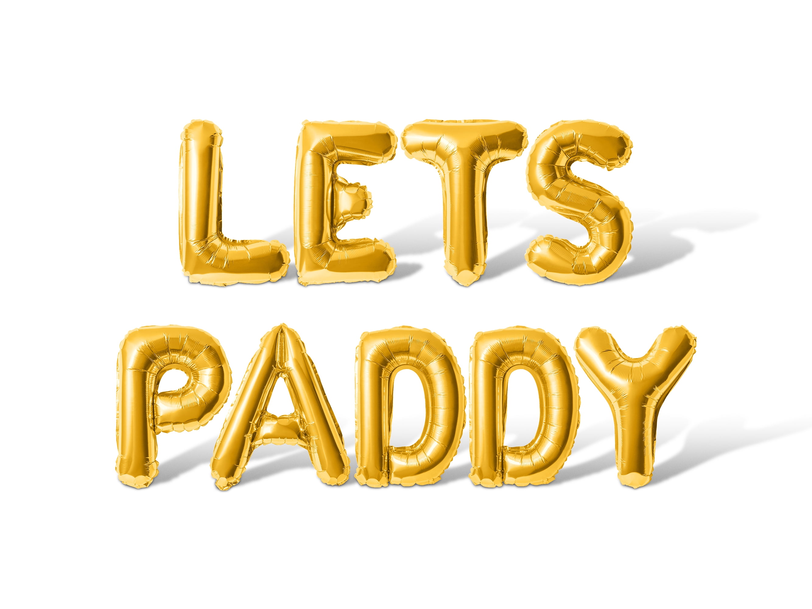 Letter Balloons - LETS PADDY 16" Inch Alphabet Letters Foil Mylar ...