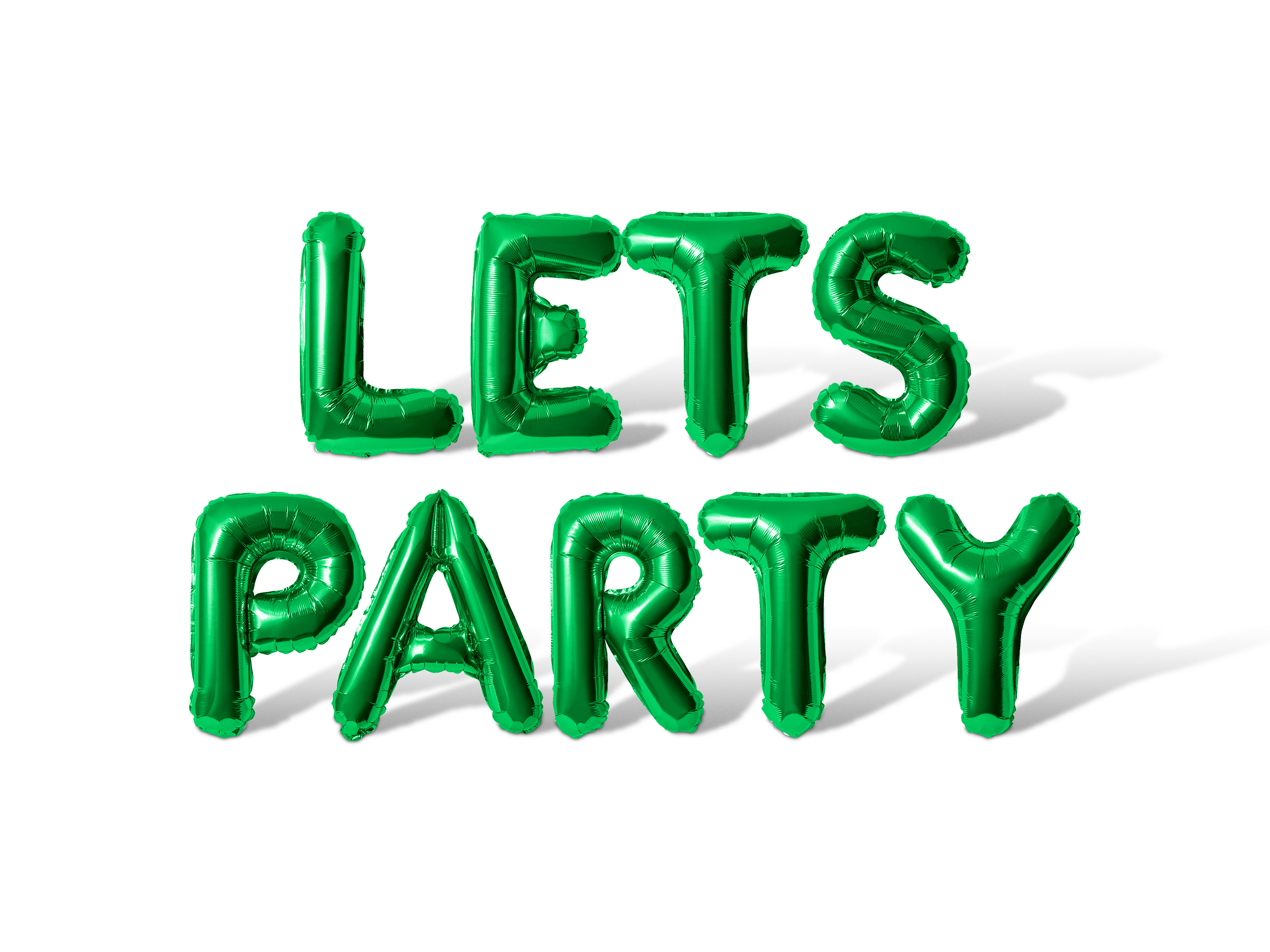 Letter Balloons - LETS PARTY 16" Inch Alphabet Letters Foil Mylar ...