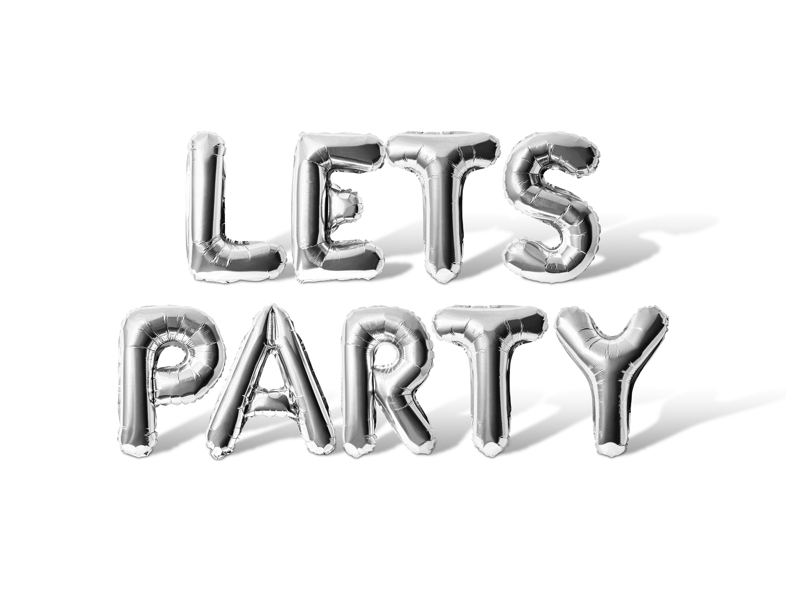 Letter Balloons - LETS PARTY 16" Inch Alphabet Letters Foil Mylar ...