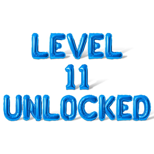 Letter Balloons - LEVEL 11 UNLOCKED 16" Inch Alphabet Letters Foil ...