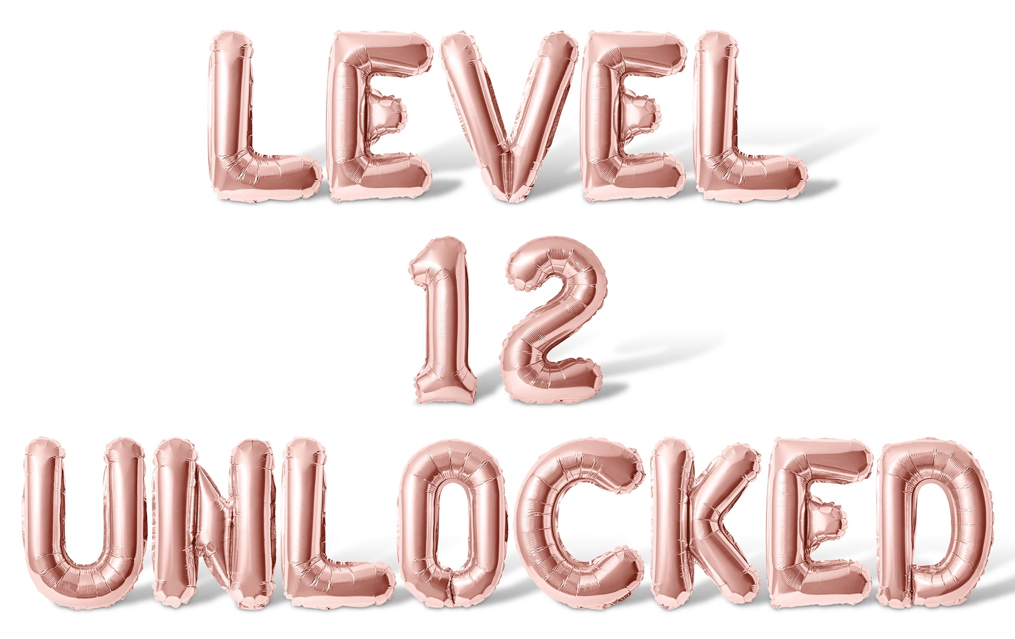 Letter Balloons - LEVEL 12 UNLOCKED 16" Inch Alphabet Letters Foil ...