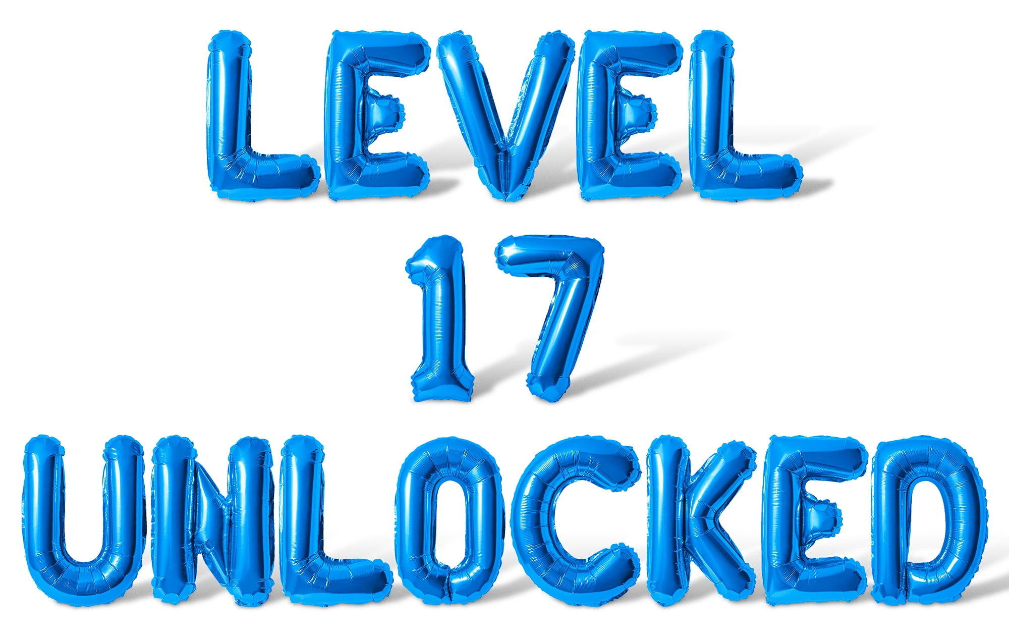 Letter Balloons - LEVEL 17 UNLOCKED 16" Inch Alphabet Letters Foil ...