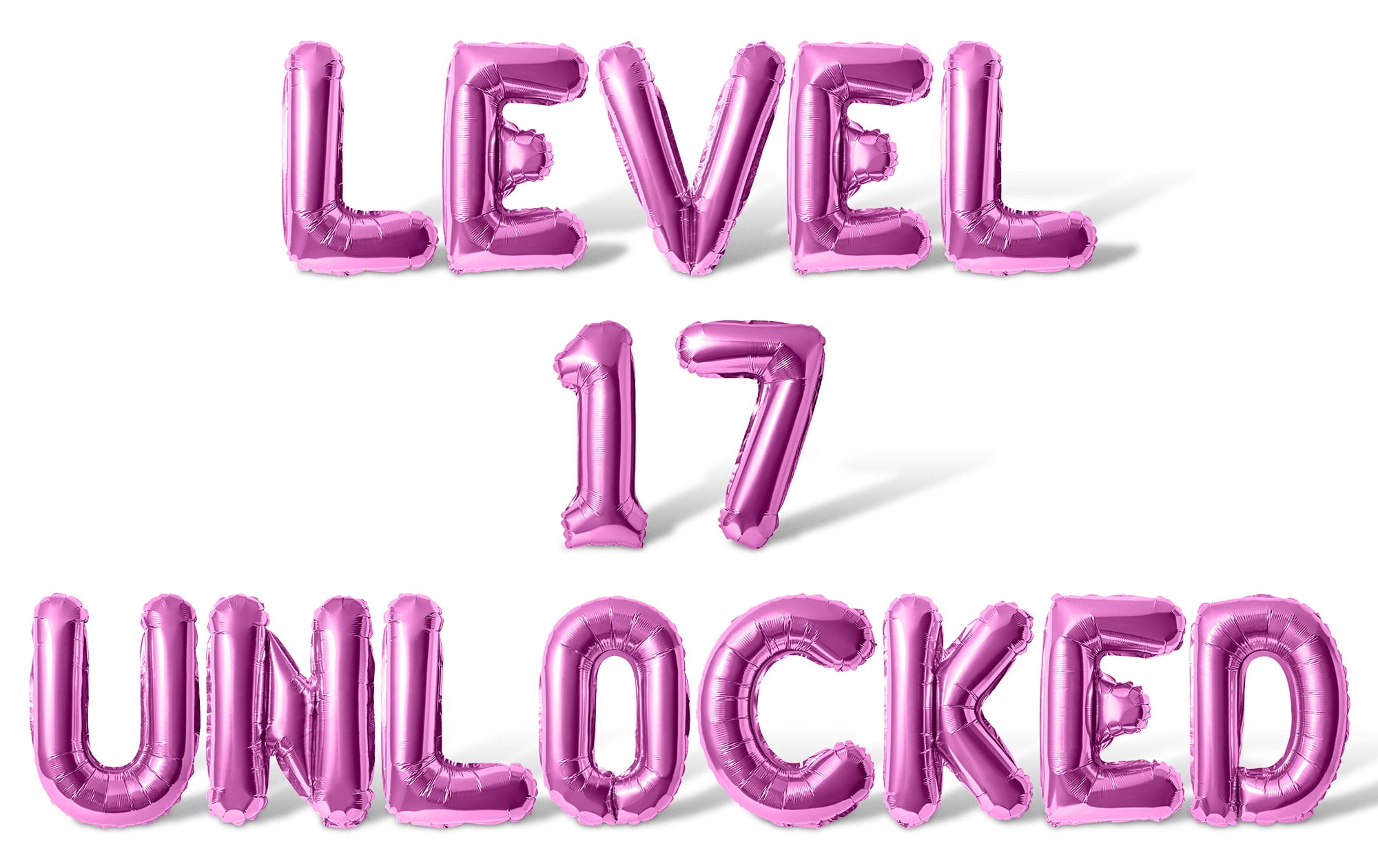 Letter Balloons - LEVEL 17 UNLOCKED 16" Inch Alphabet Letters Foil ...