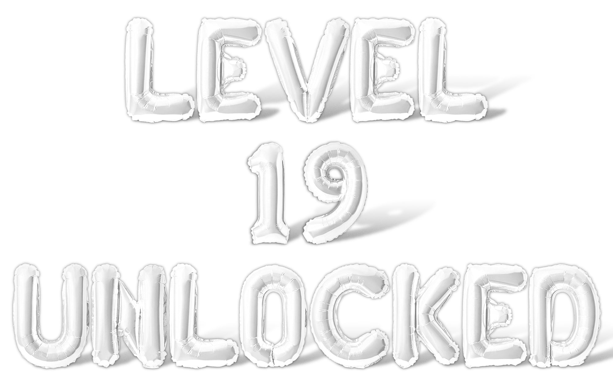 Letter Balloons - LEVEL 19 UNLOCKED 16" Inch Alphabet Letters Foil ...