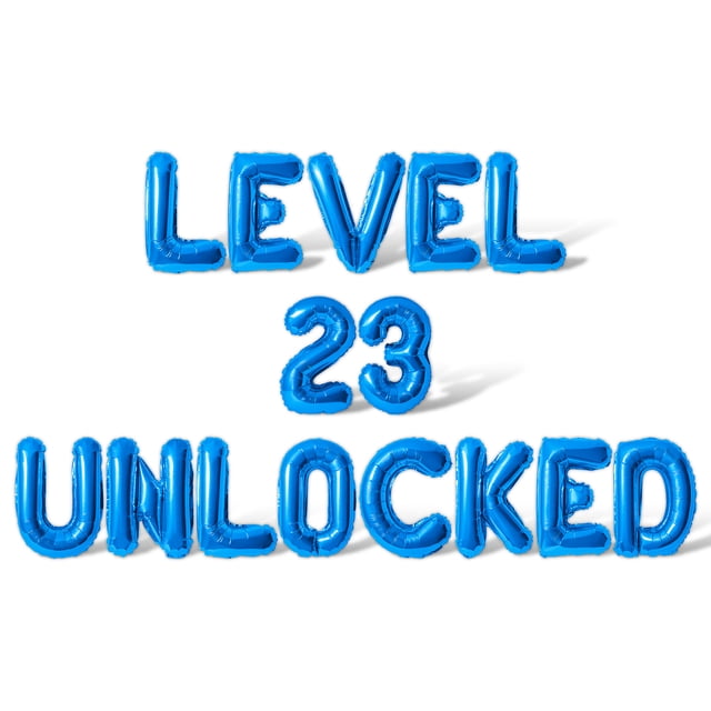 Letter Balloons - LEVEL 23 UNLOCKED 16" Inch Alphabet Letters Foil ...
