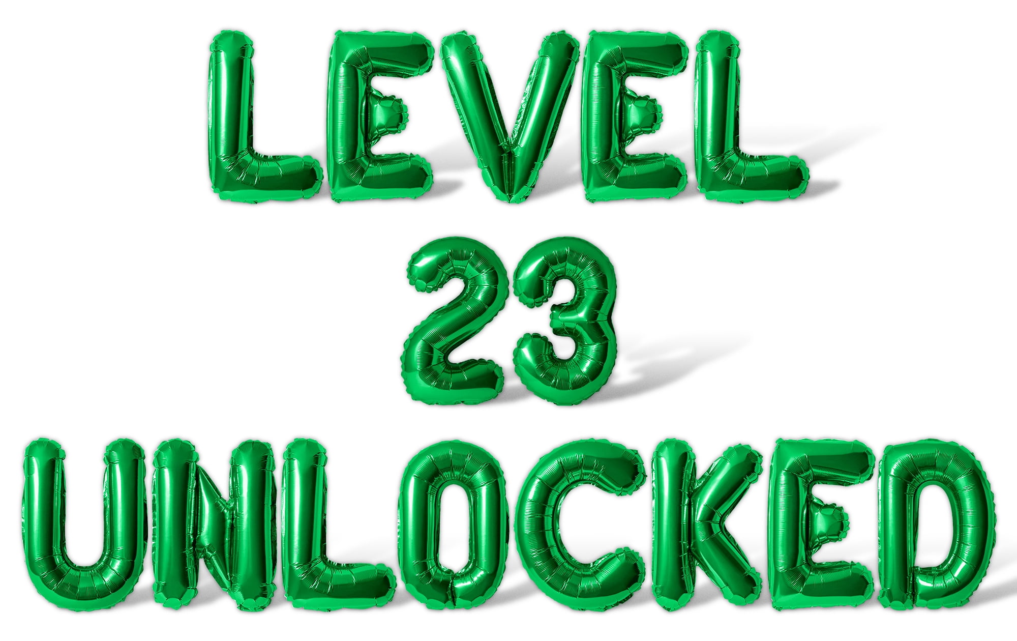 Letter Balloons - LEVEL 23 UNLOCKED 16" Inch Alphabet Letters Foil ...