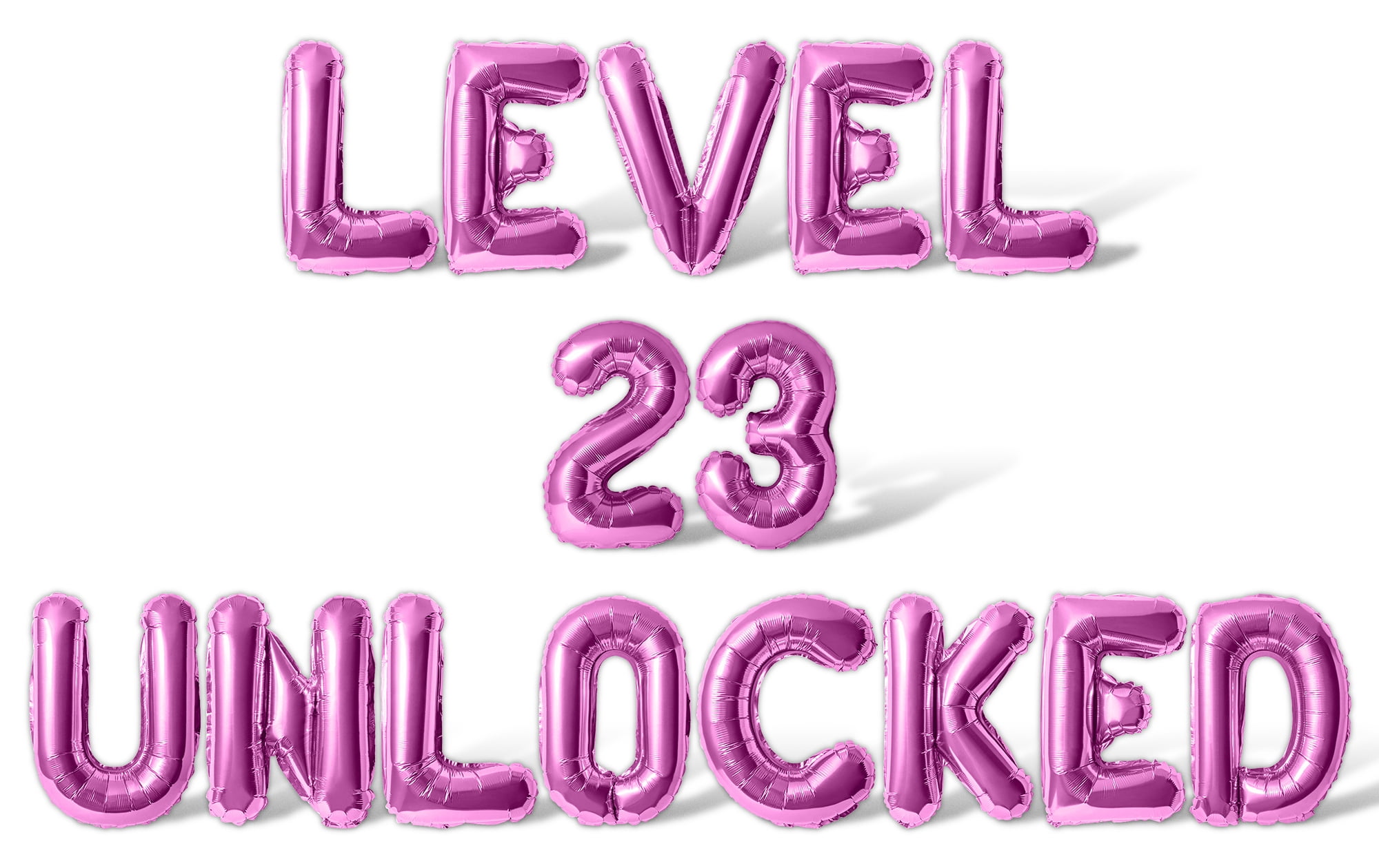 Letter Balloons - LEVEL 23 UNLOCKED 16" Inch Alphabet Letters Foil ...
