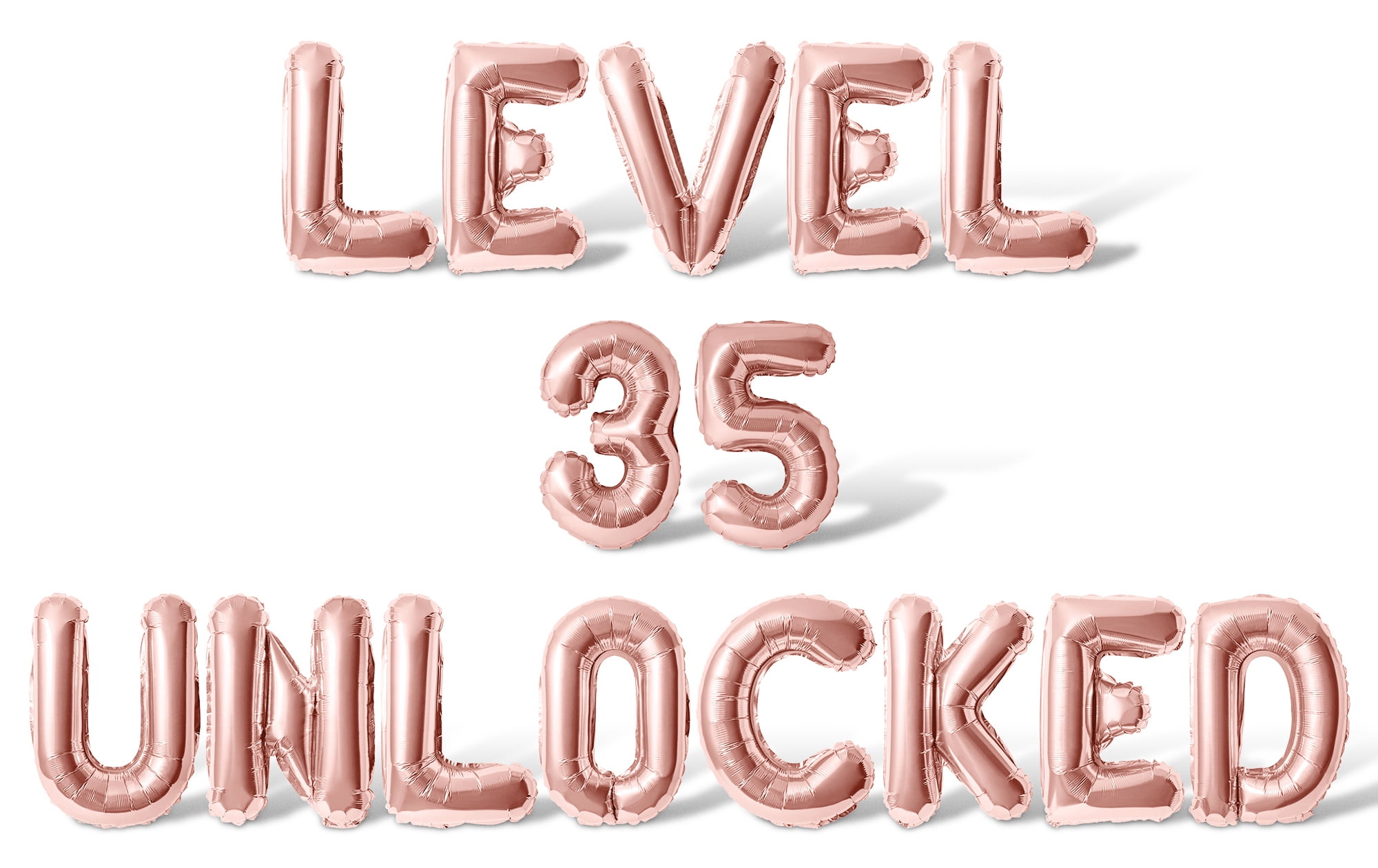 Letter Balloons - LEVEL 35 UNLOCKED 16" Inch Alphabet Letters Foil ...