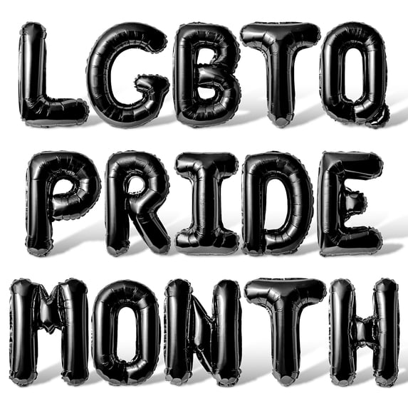 Letter Balloons - LGBTQ PRIDE MONTH 16" Inch Alphabet Letters Foil ...